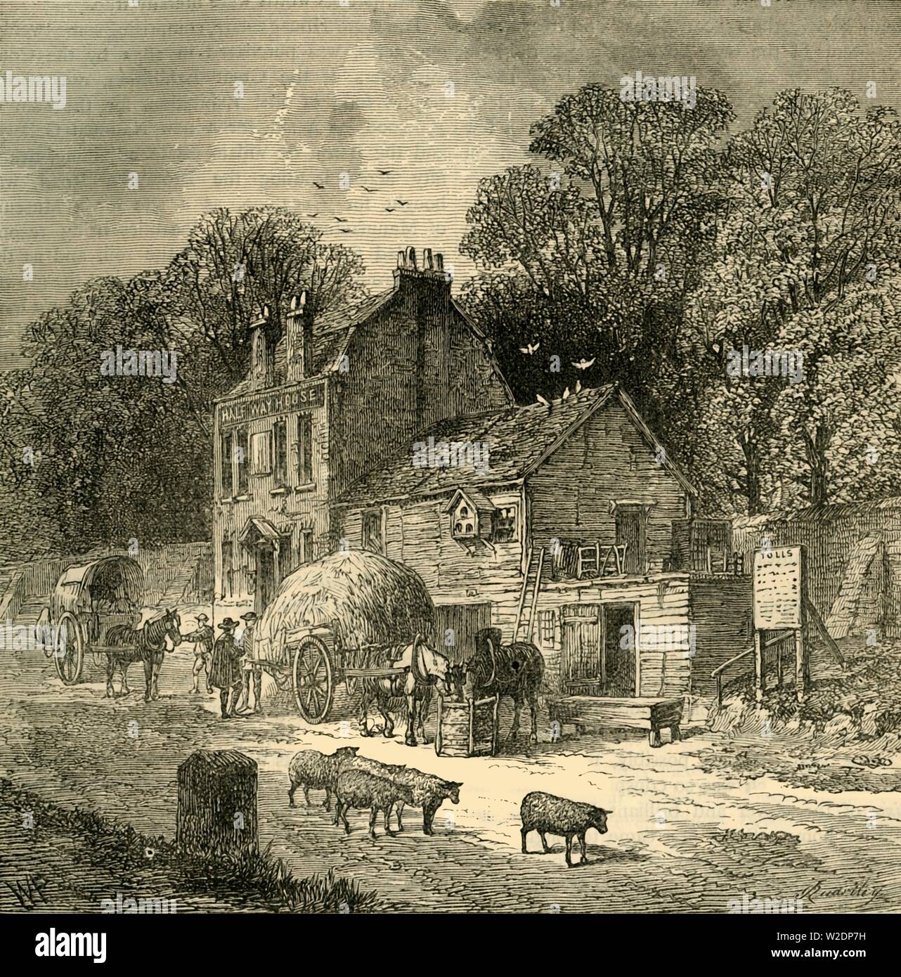 'The "Halfway House", Kensington, 1850', (c1876). Creator: Unknown ...