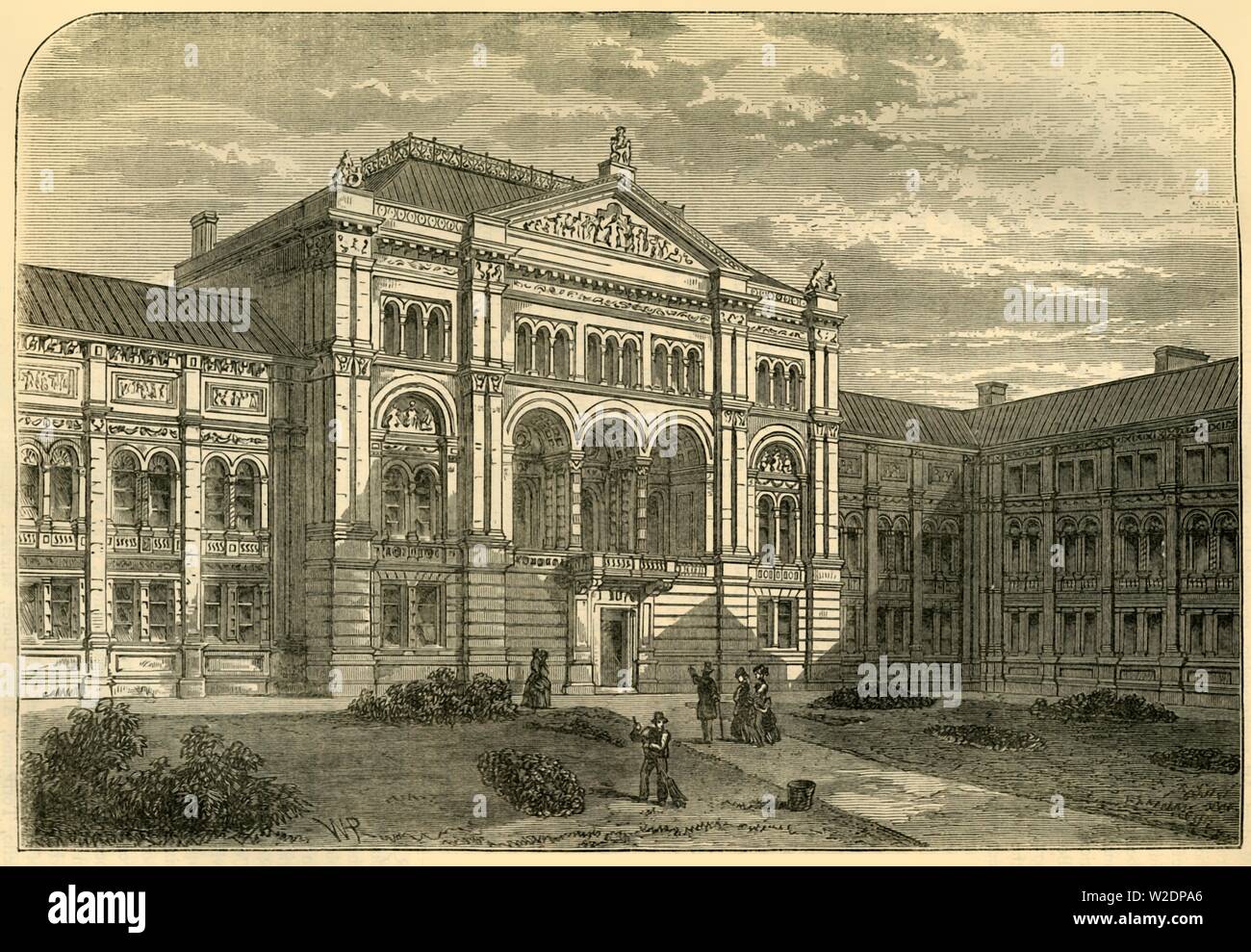 'The Court of the South Kensington Station', c1876. Creator: Unknown ...