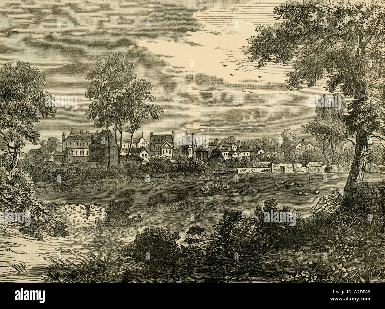 'Old View of Kensington, about 1750', (c1876). Creator: Unknown Stock ...