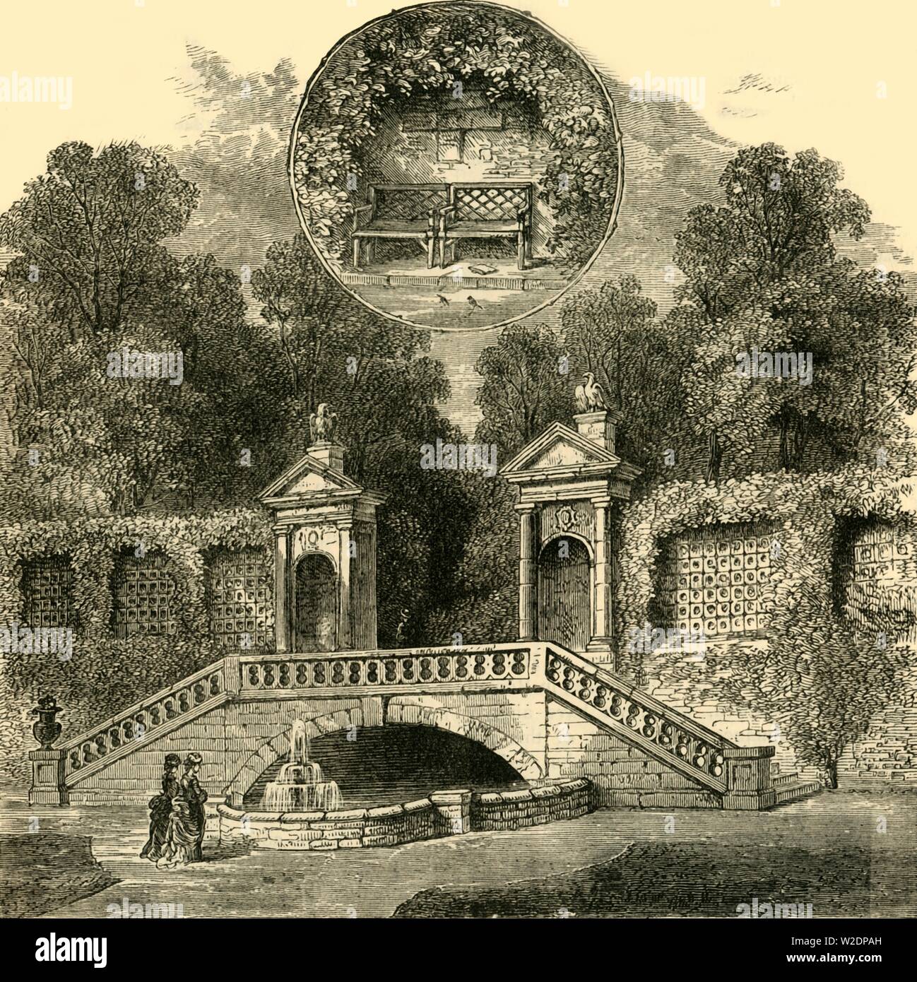 'Rogers' Seat and Inigo Jones' Gateway, Holland House', c1876. Creator ...