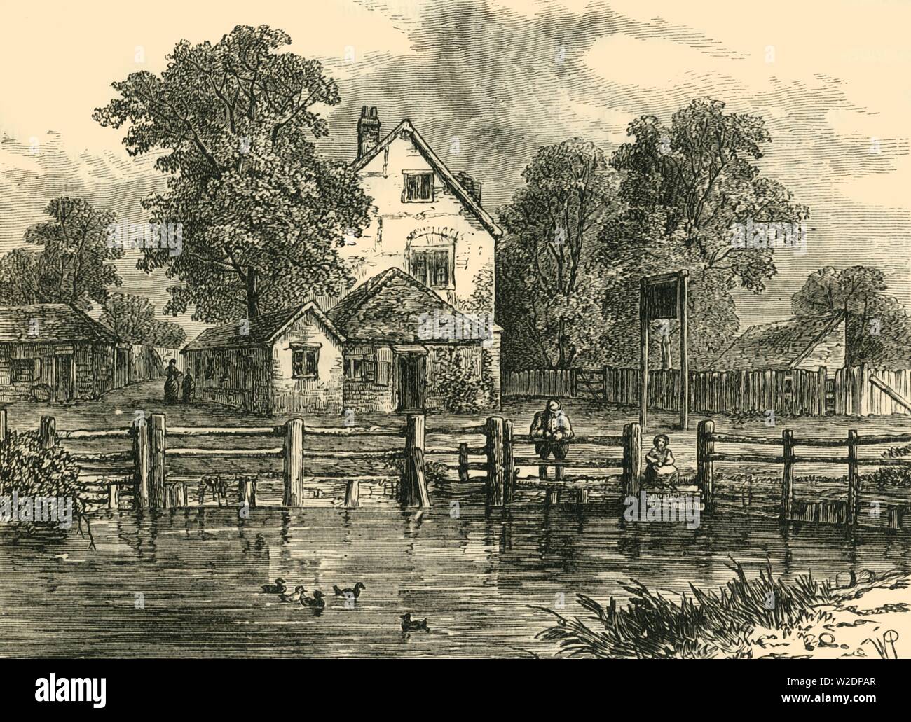 'The "Brill", Somers Town, in 1780', (c1876). Creator: Unknown Stock ...