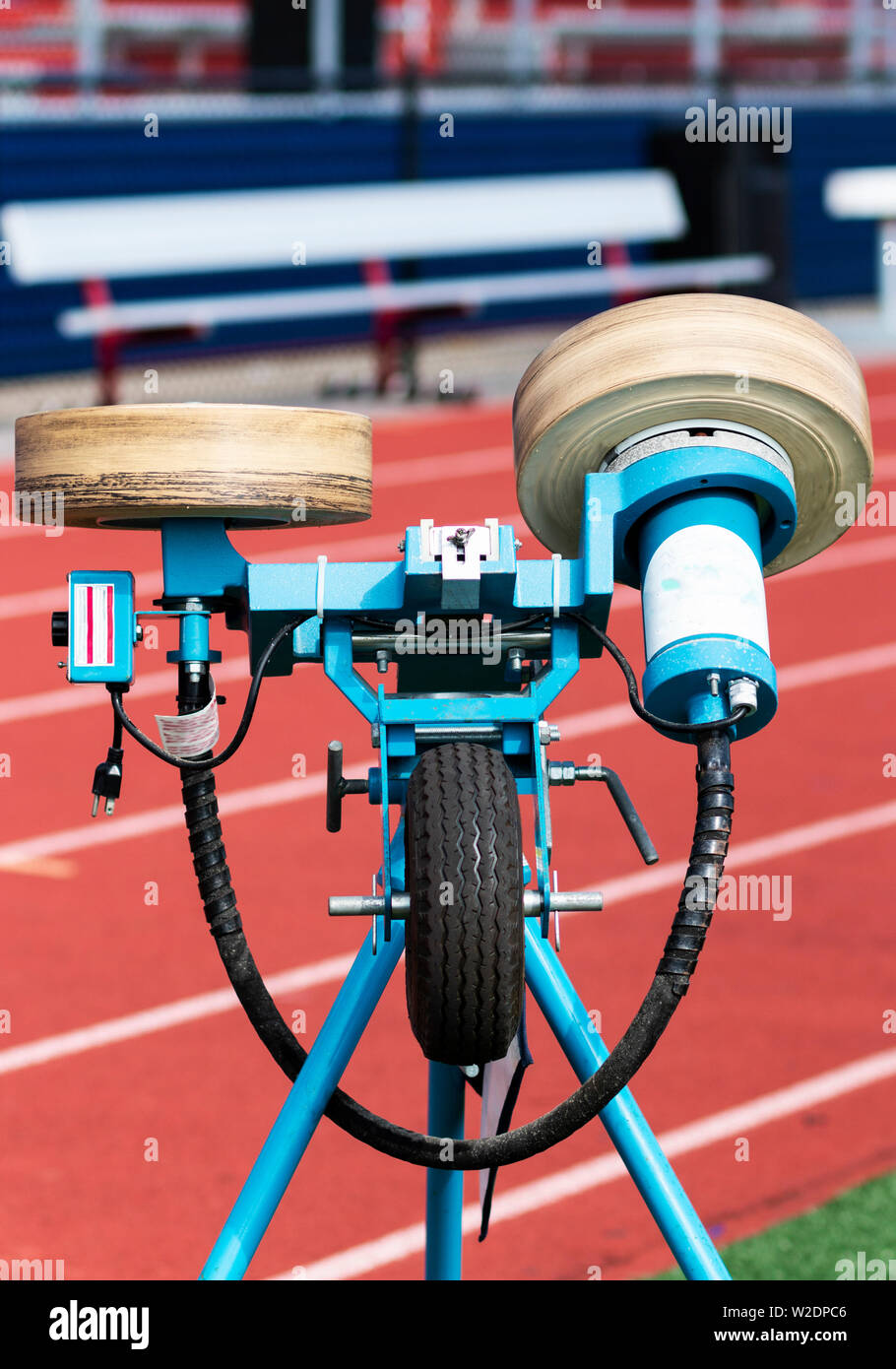 Football passing machine hi-res stock photography and images - Alamy
