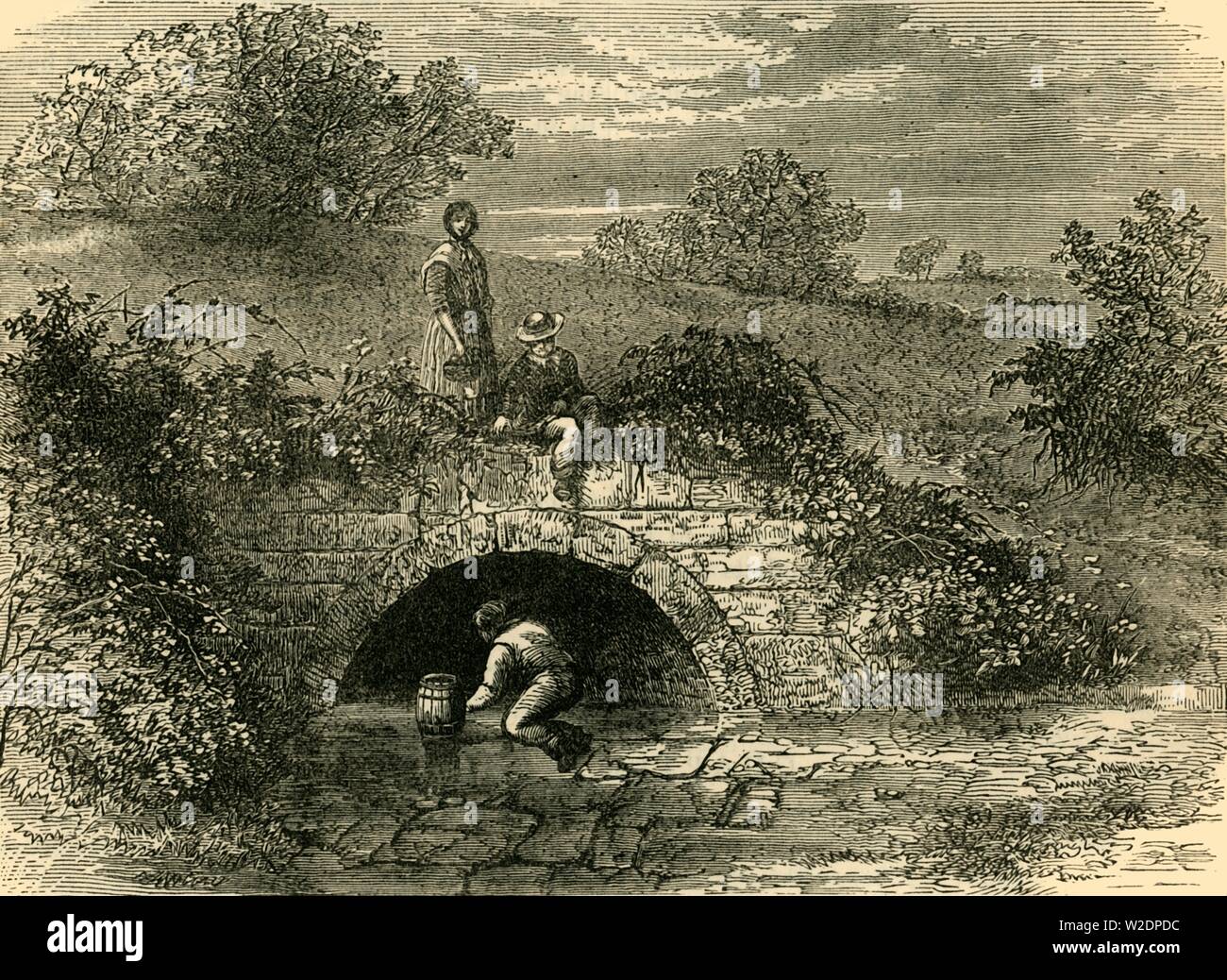 'Shepherd's Well in 1820', (c1876). Creator: Unknown Stock Photo - Alamy