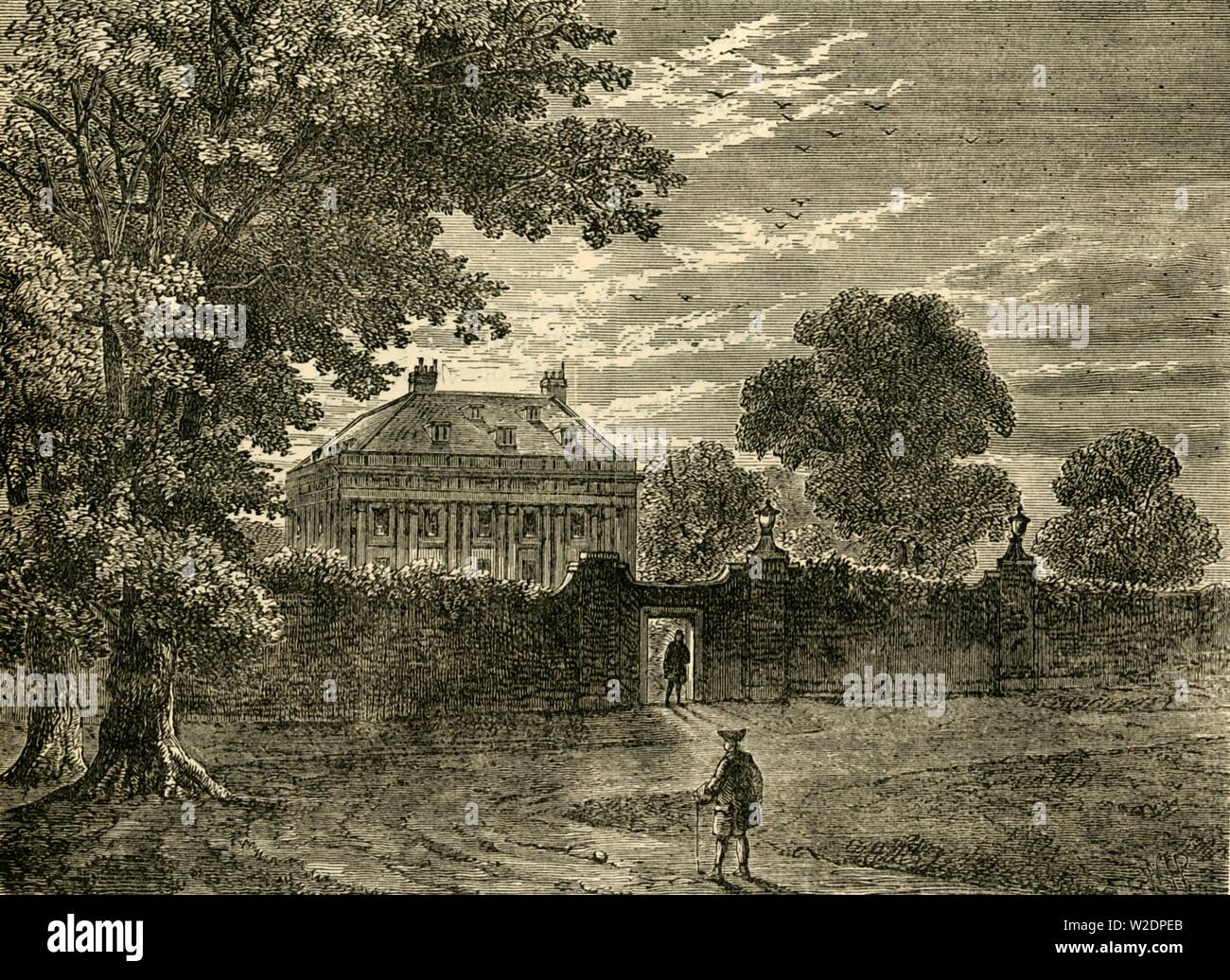 'Balmes House in 1750', (c1876). Creator: Unknown Stock Photo - Alamy