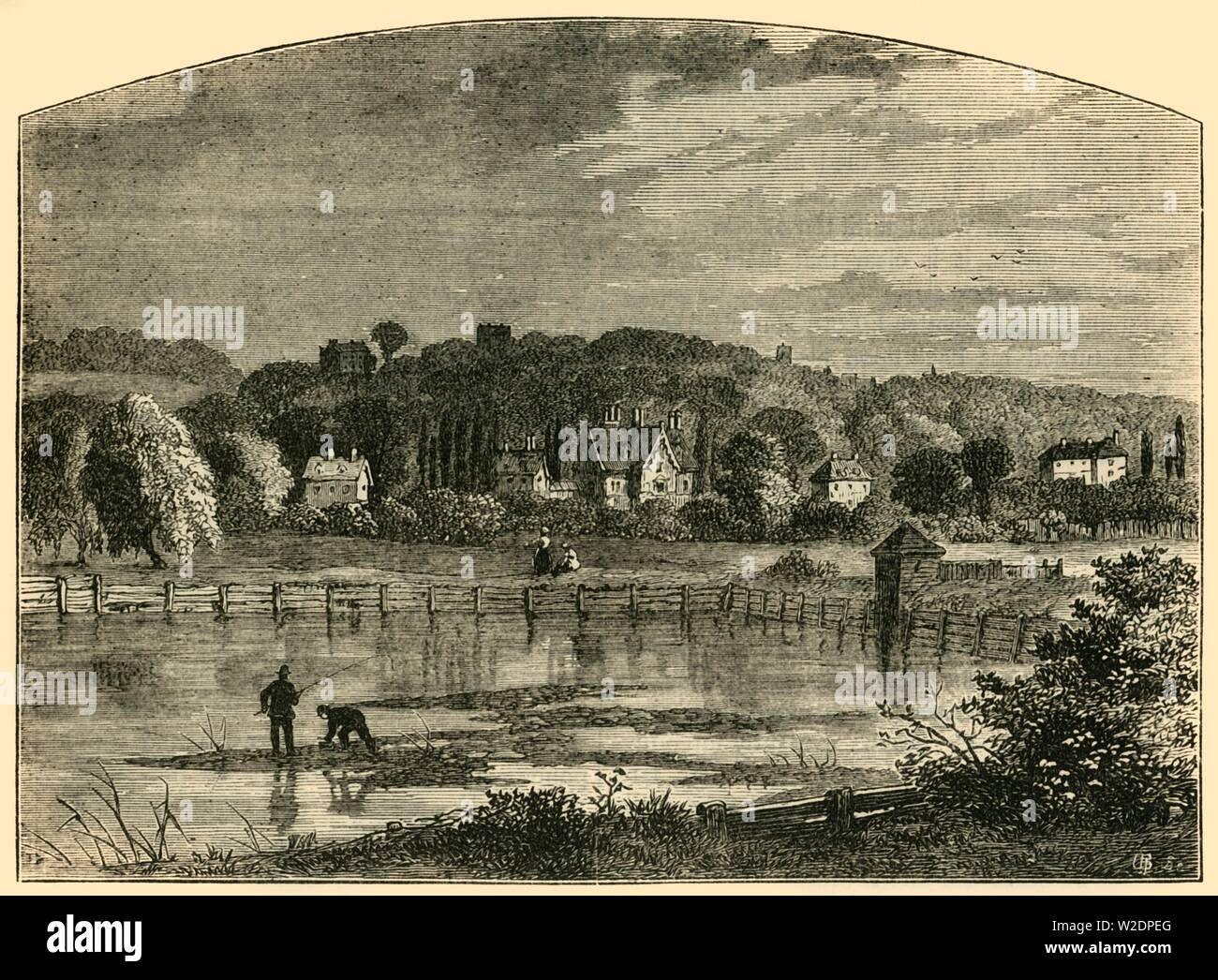 'Highgate Ponds', c1876. Creator: Unknown Stock Photo - Alamy