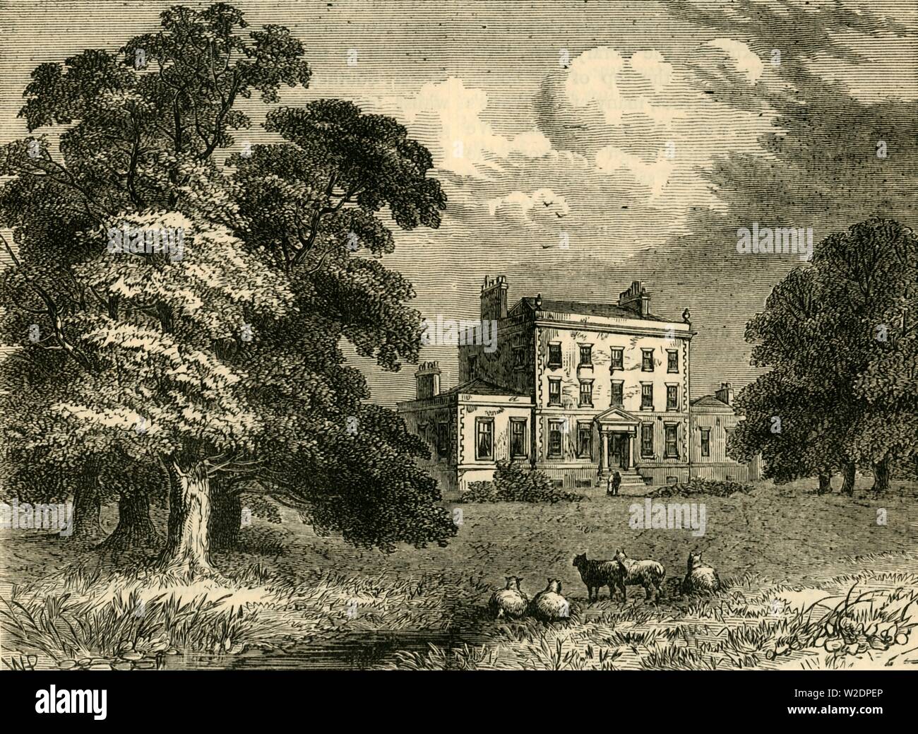 'Abney House, 1845', (c1876). Creator: Unknown Stock Photo - Alamy