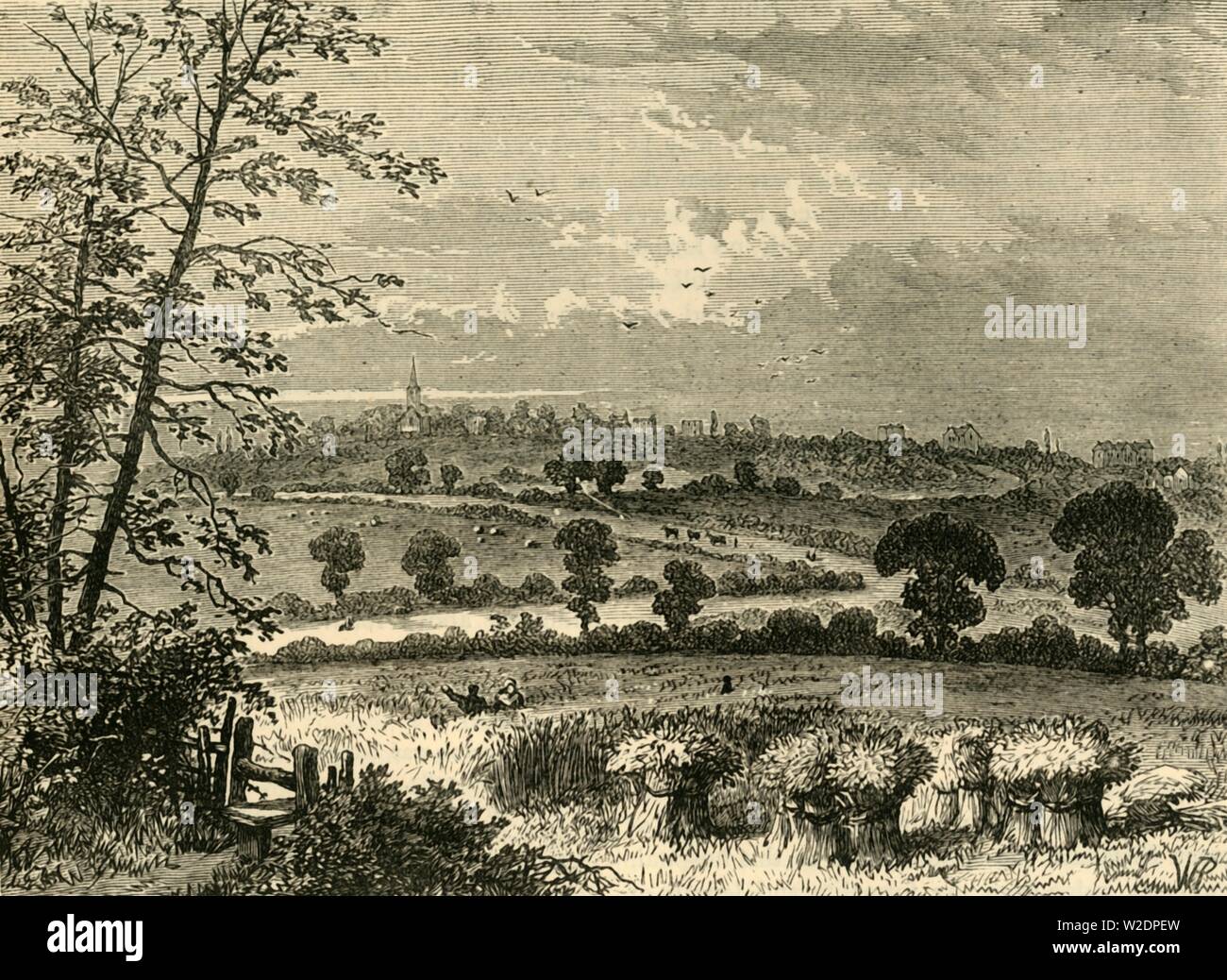 'The Roman Road, Tufnell Park, in 1838', (c1876). Creator: Unknown ...