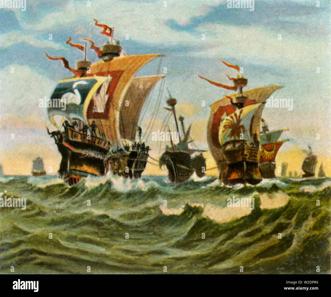 Return of the Hamburg fleet after the defeat of the Victual Brothers ...