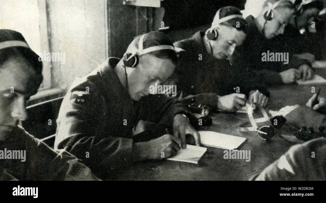 Training in telecommunications, 1941. Creator: Charles Brown Stock ...