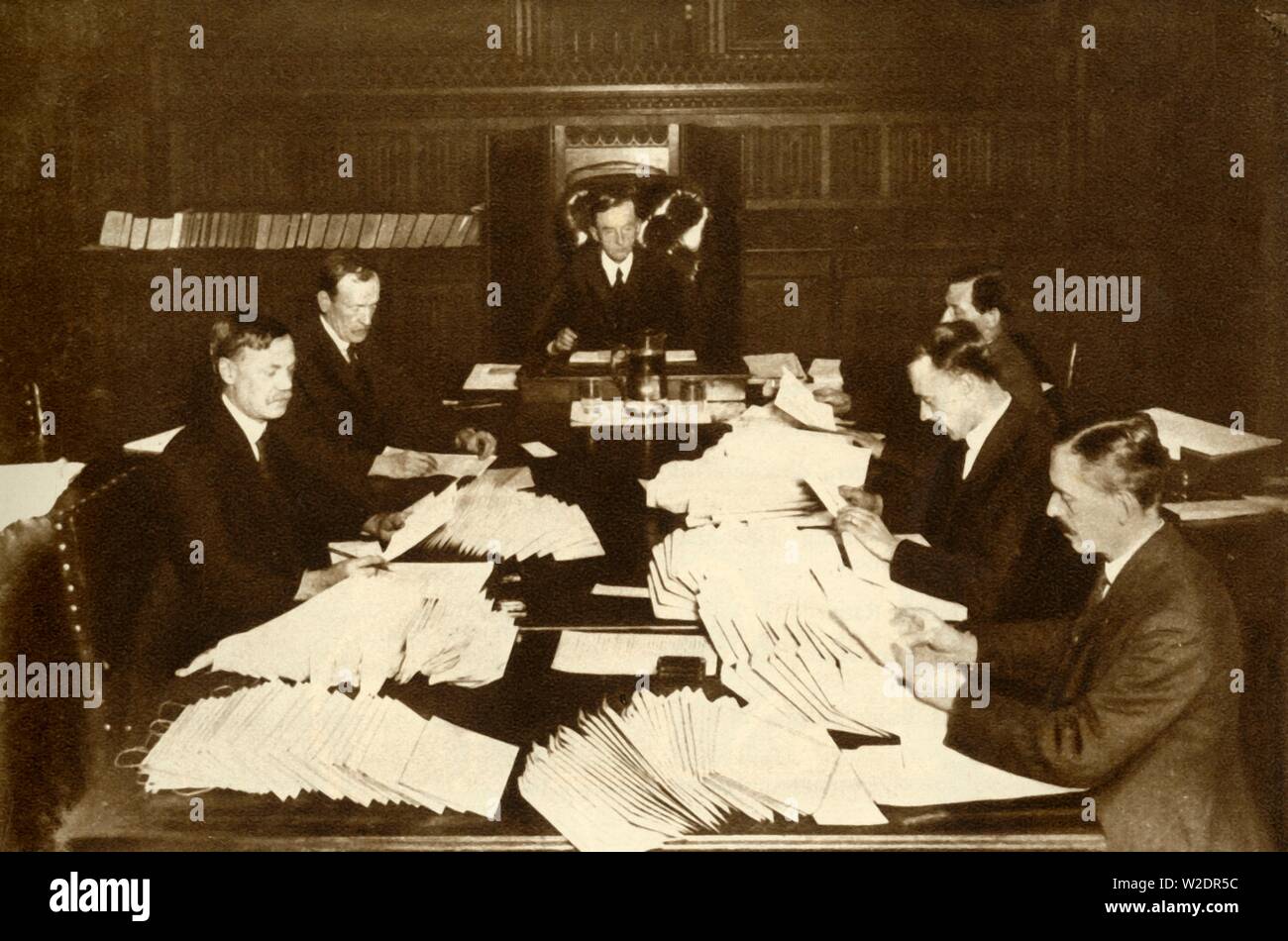'The scene in the Lord Chancellor's office...General Election', 1923 ...