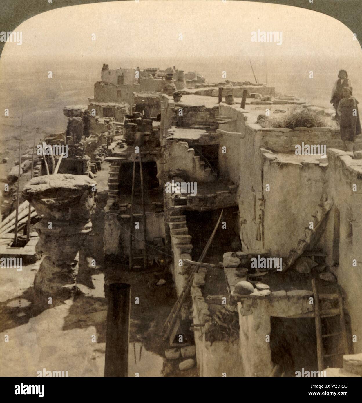 'Wolpi...a chief "pueblo" of the mysterious Moki race (Cliff Dwellers ...