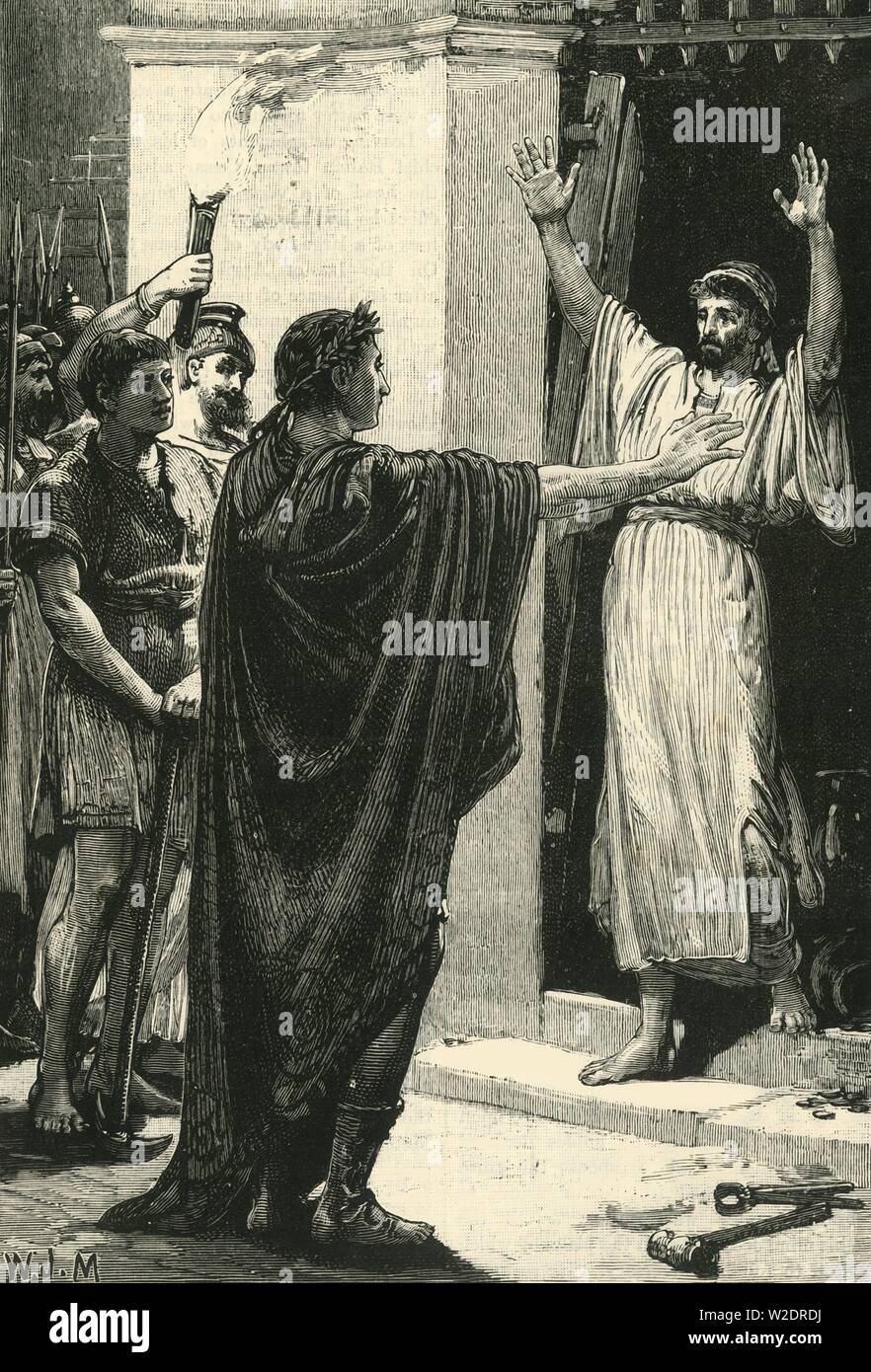 'Caesar Possessing Himself of the Treasure in the Temple of Saturn ...
