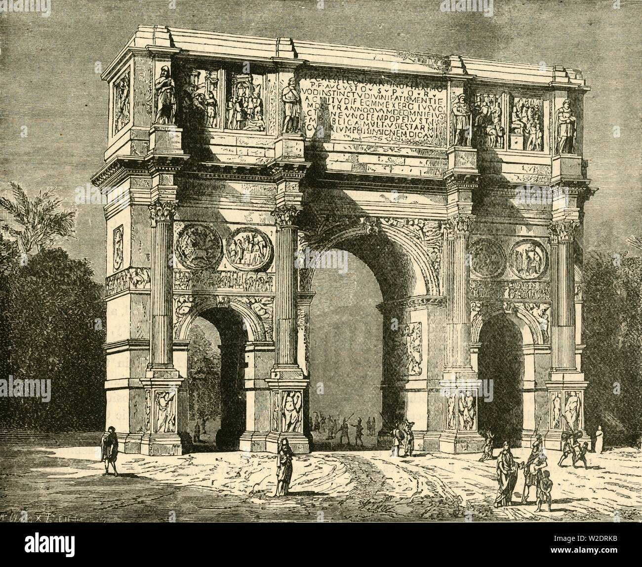 'Arch of Constantine', 1890. Creator: Unknown Stock Photo - Alamy