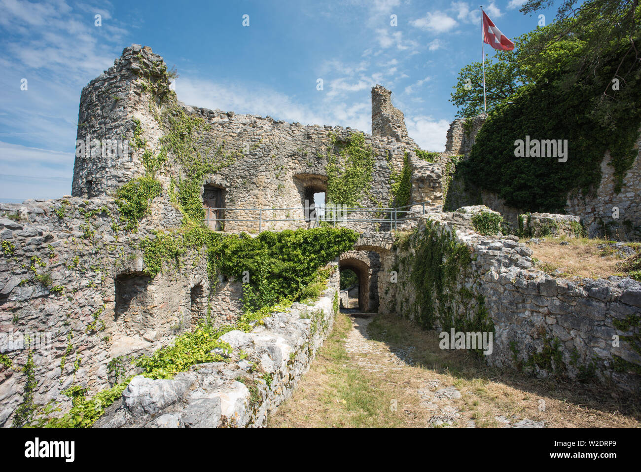 Dorneck Castle, in canton solothurn in switzerland. beautiful ruin with ...