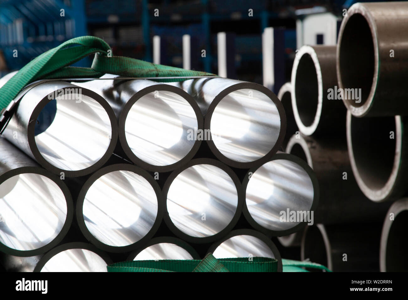 steel pipes in the factory Stock Photo - Alamy