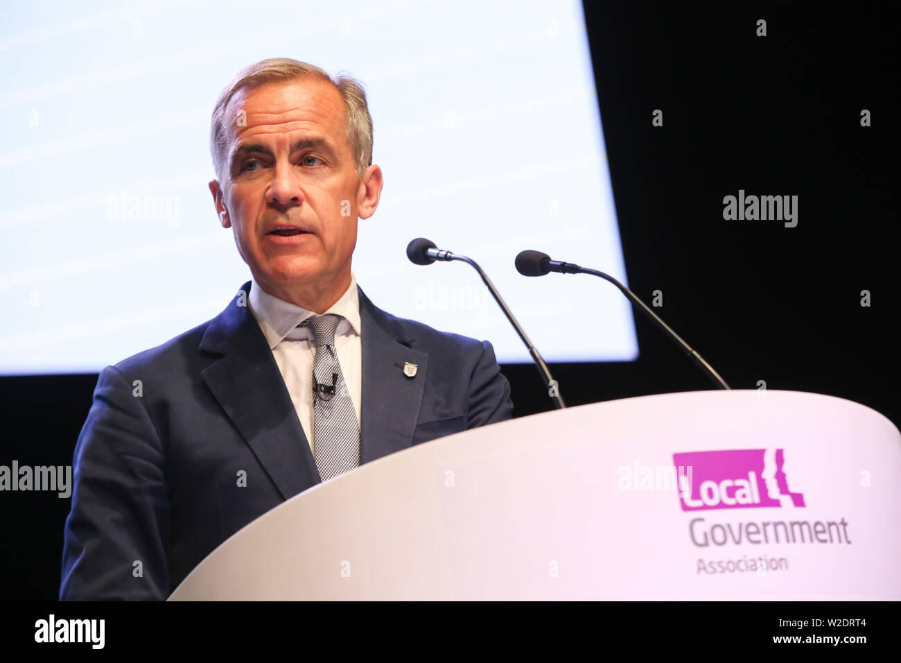 Mark Carney addresses LGA conference at Bournemouth International ...