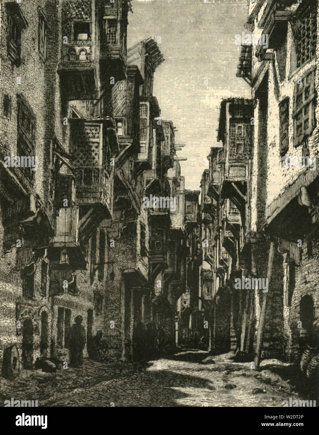 'Lane in the Copt Quarter, Cairo', 1890. Creator: Unknown Stock Photo ...