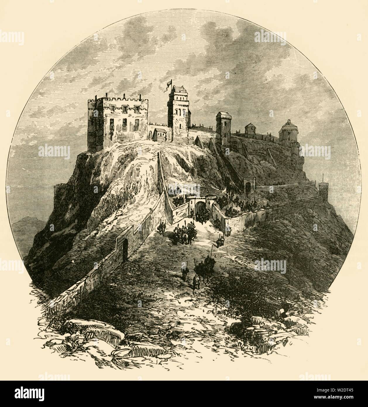 'Edinburgh Castle, As It Was Before the Siege of 1573', 1890. Creator ...
