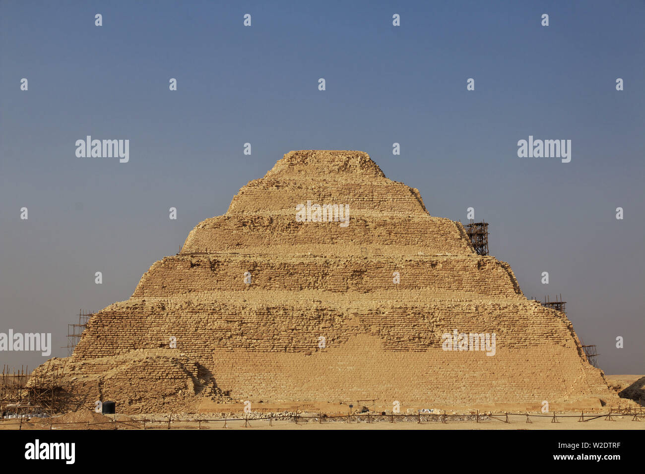 Ancient pyramid of Sakkara in the desert of Egypt Stock Photo - Alamy