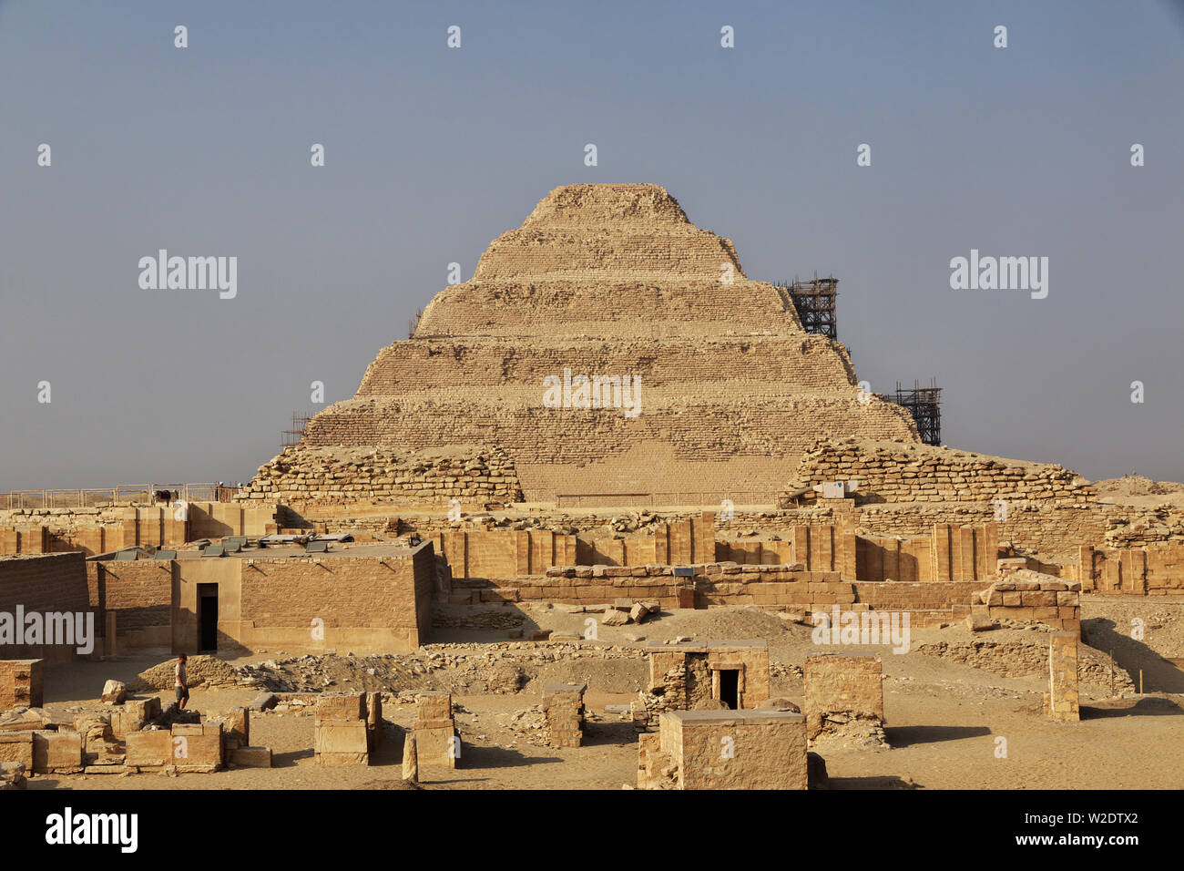 Ancient pyramid of Sakkara in the desert of Egypt Stock Photo - Alamy