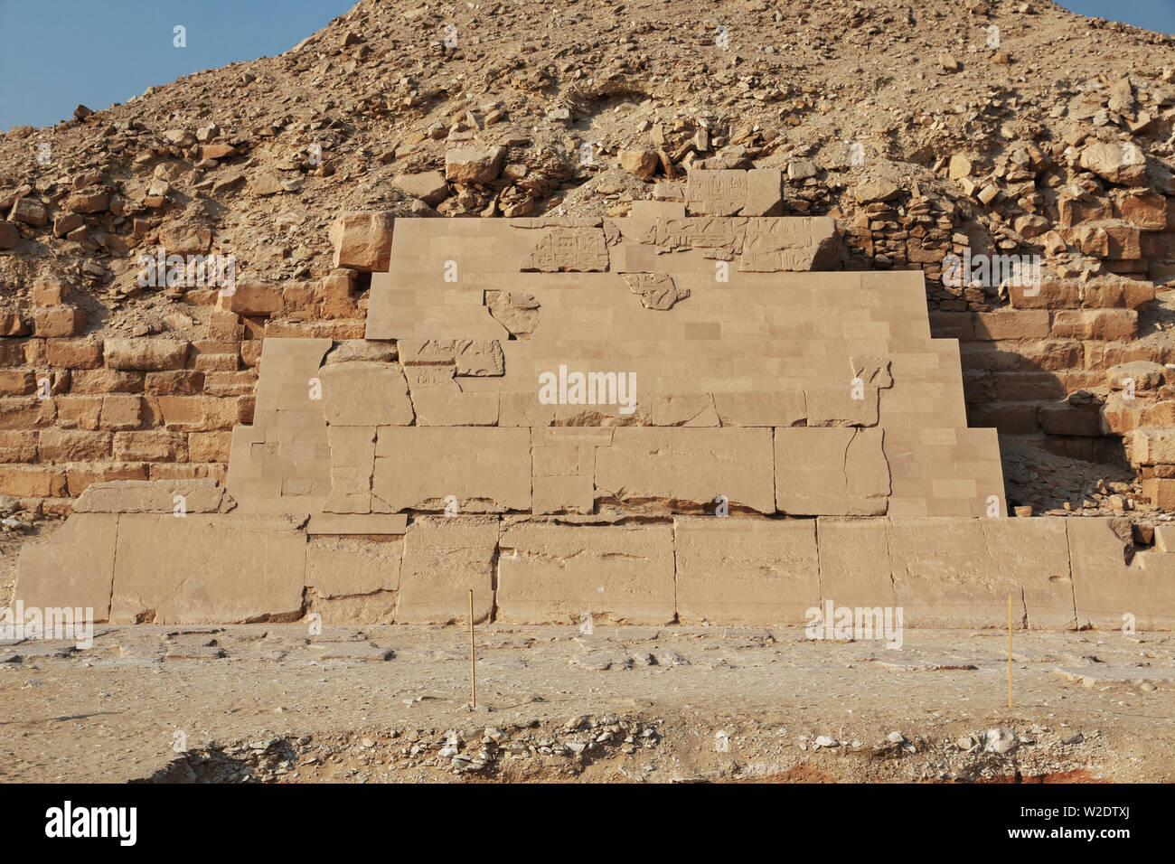 Ancient pyramid of Sakkara in the desert of Egypt Stock Photo - Alamy