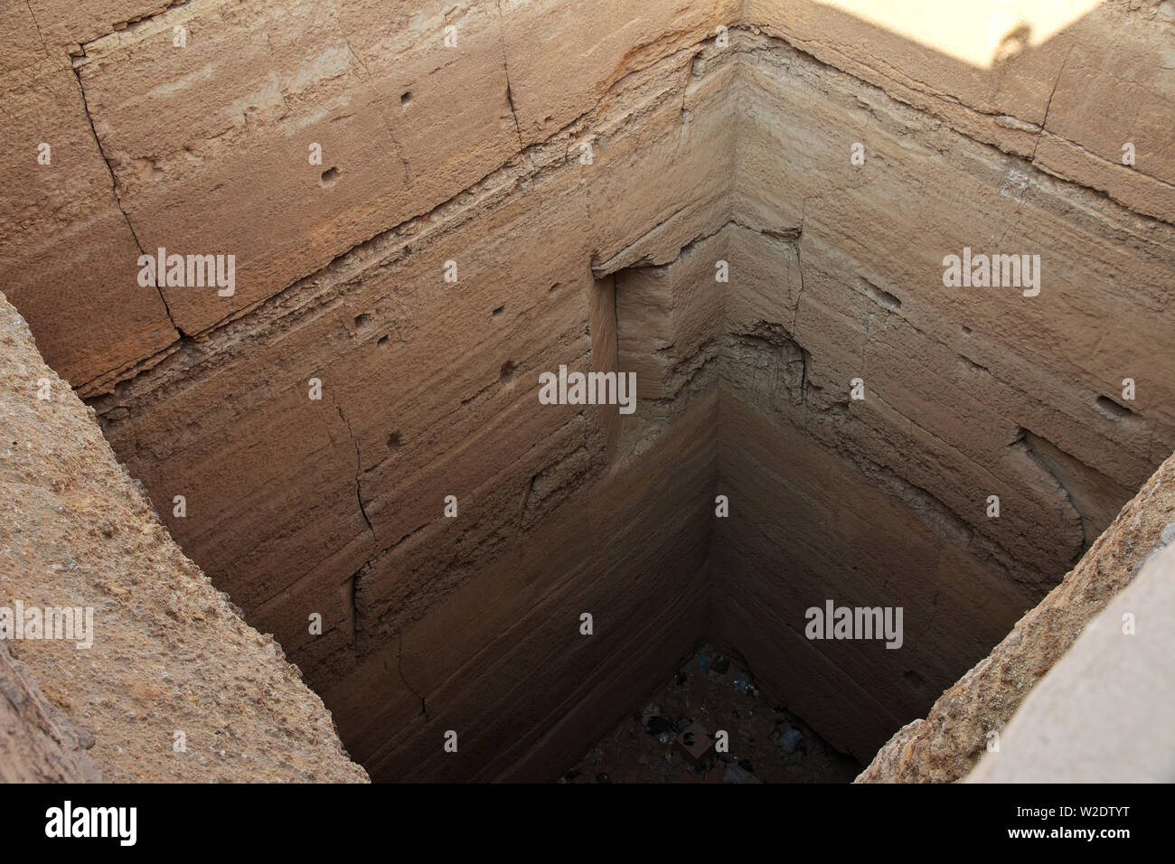 Ancient pyramid of Sakkara in the desert of Egypt Stock Photo - Alamy