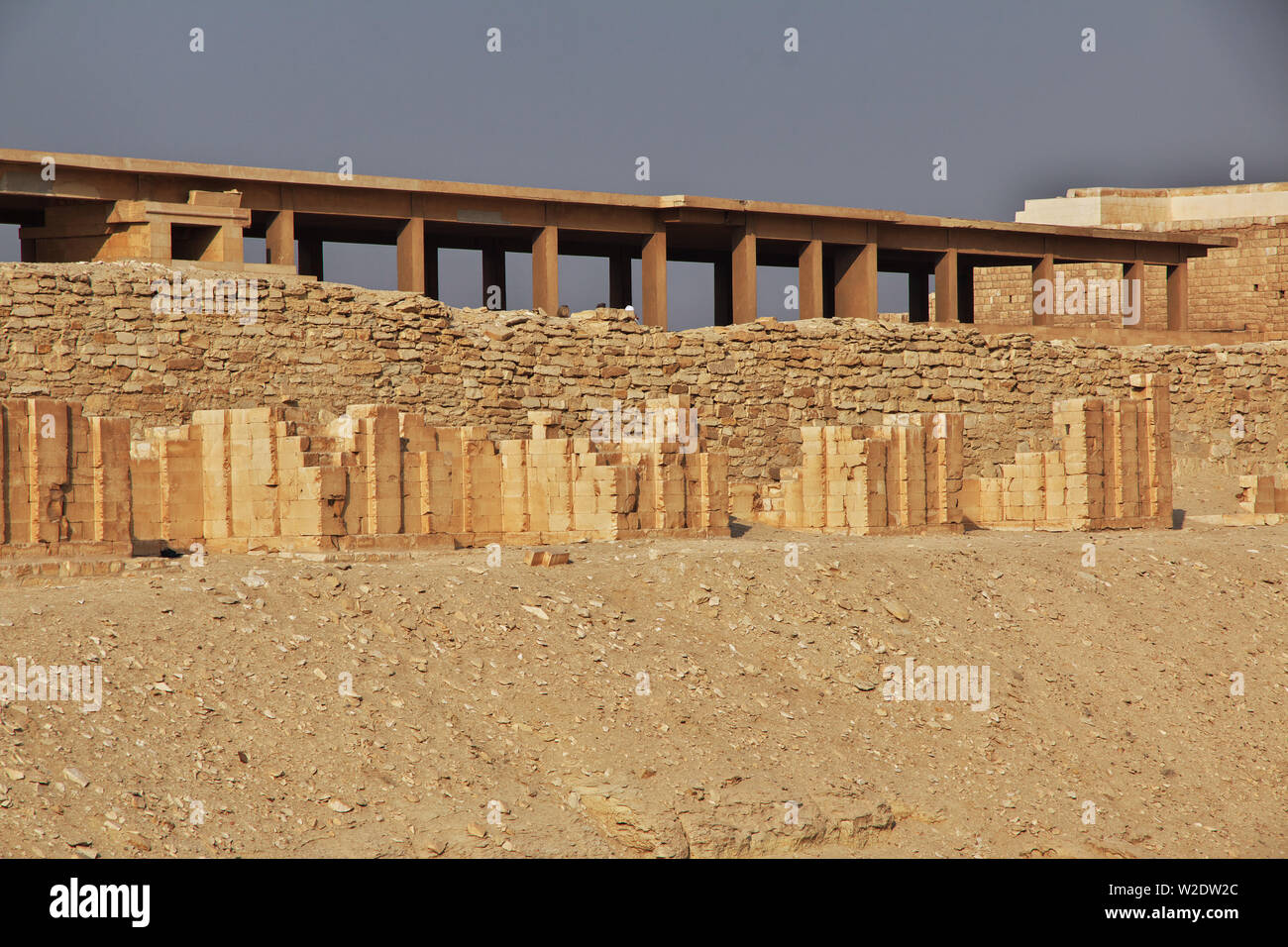 Ancient pyramid of Sakkara in the desert of Egypt Stock Photo - Alamy