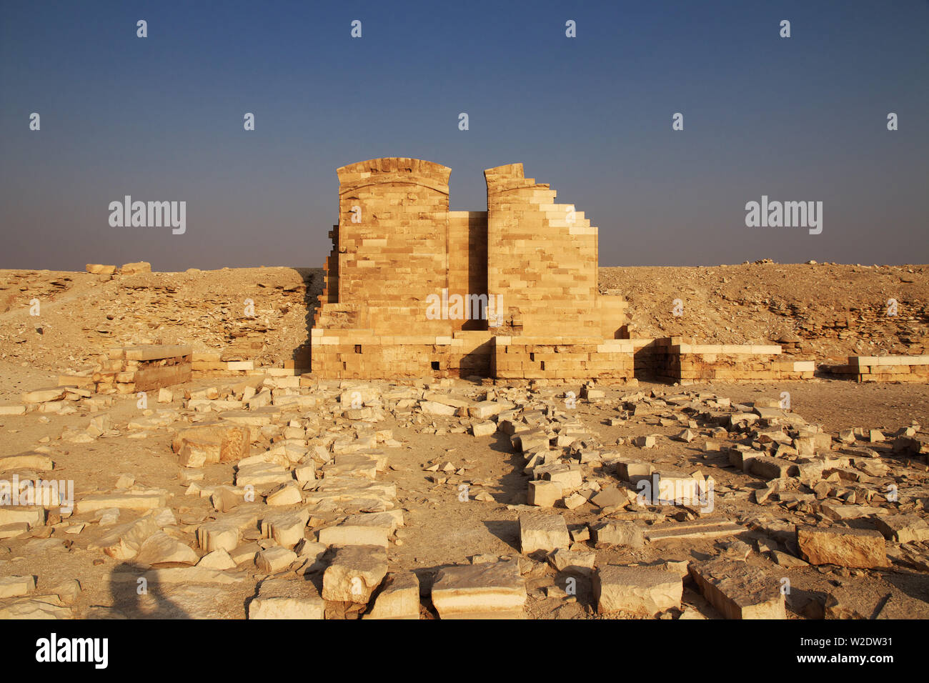 Ancient pyramid of Sakkara in the desert of Egypt Stock Photo - Alamy