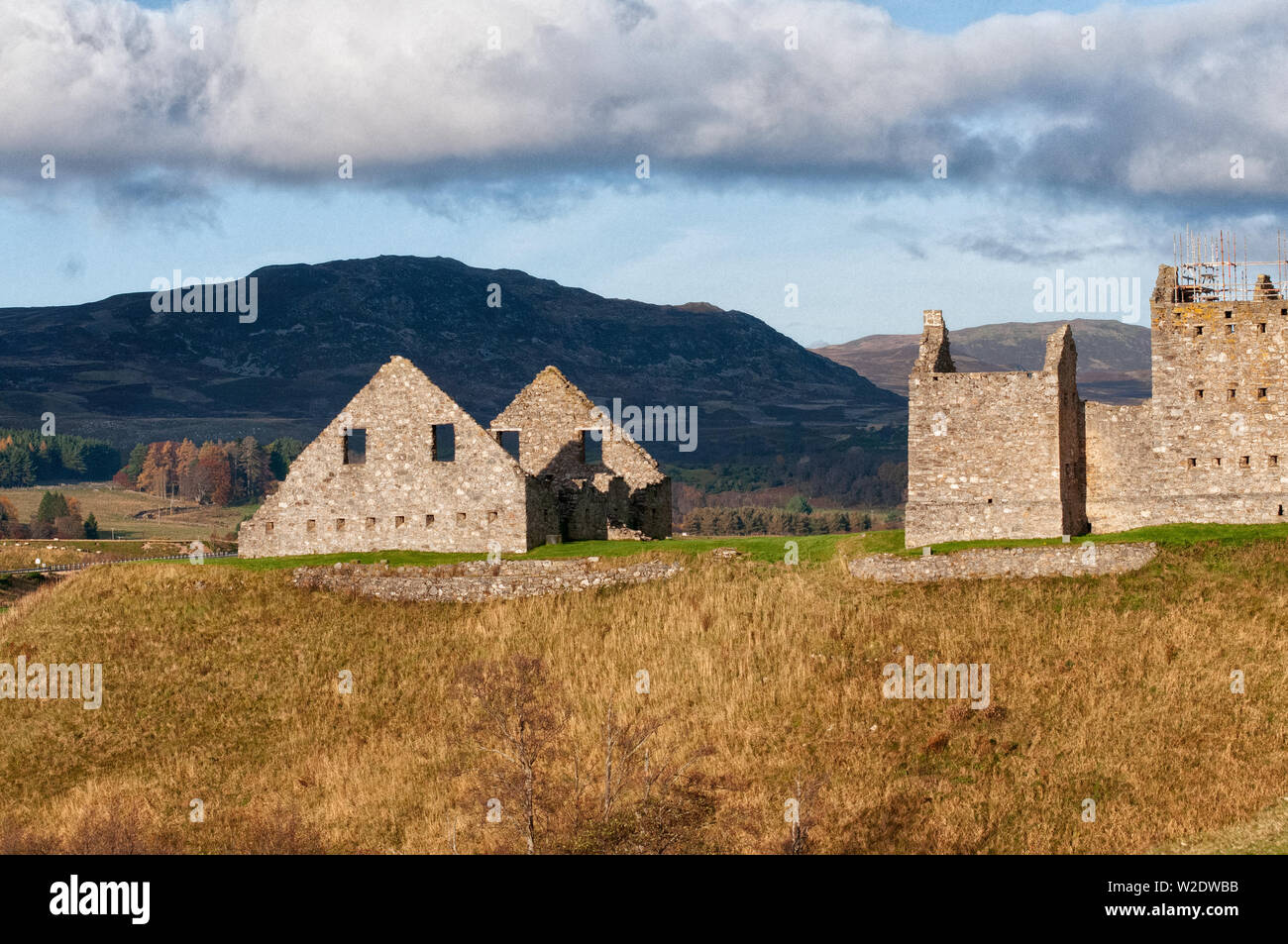 The Ruthven Barracks complex comprises two large three-storey blocks ...