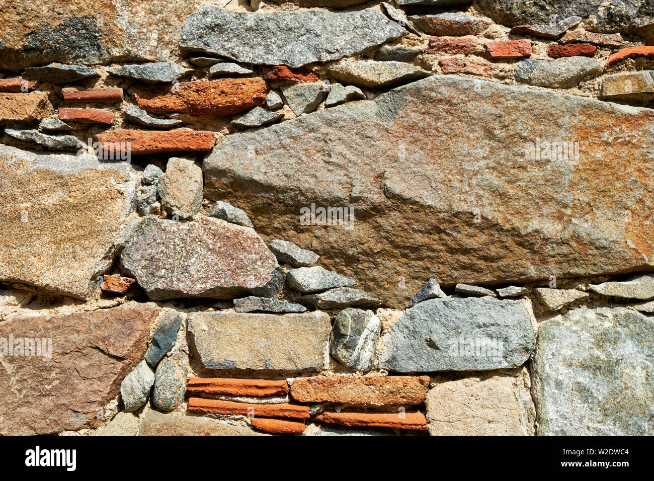 Terracotta brick stone masonry wall hi-res stock photography and images ...