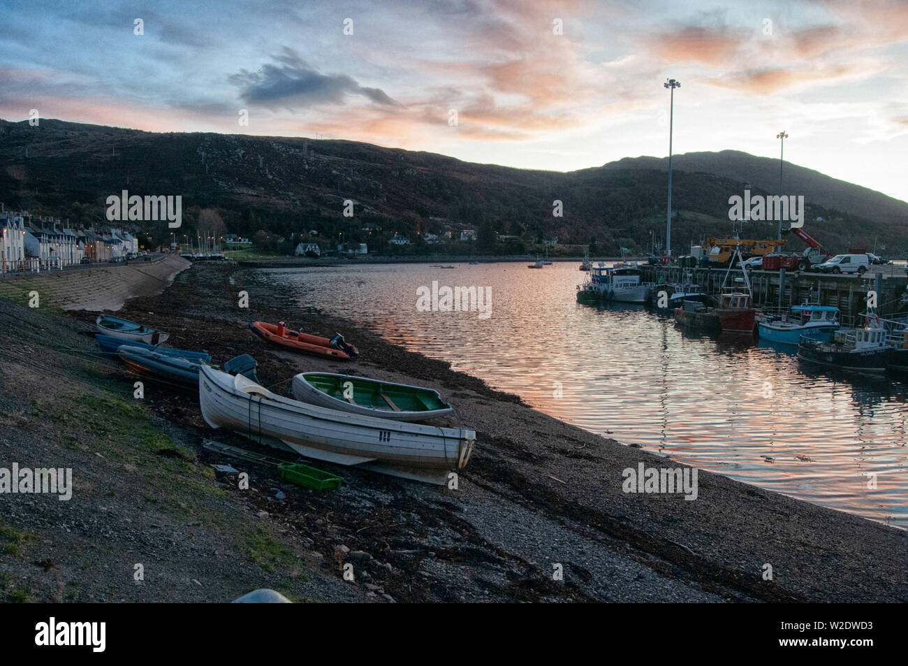 Ullapool harbour in the highlands of Scotland Stock Photo - Alamy
