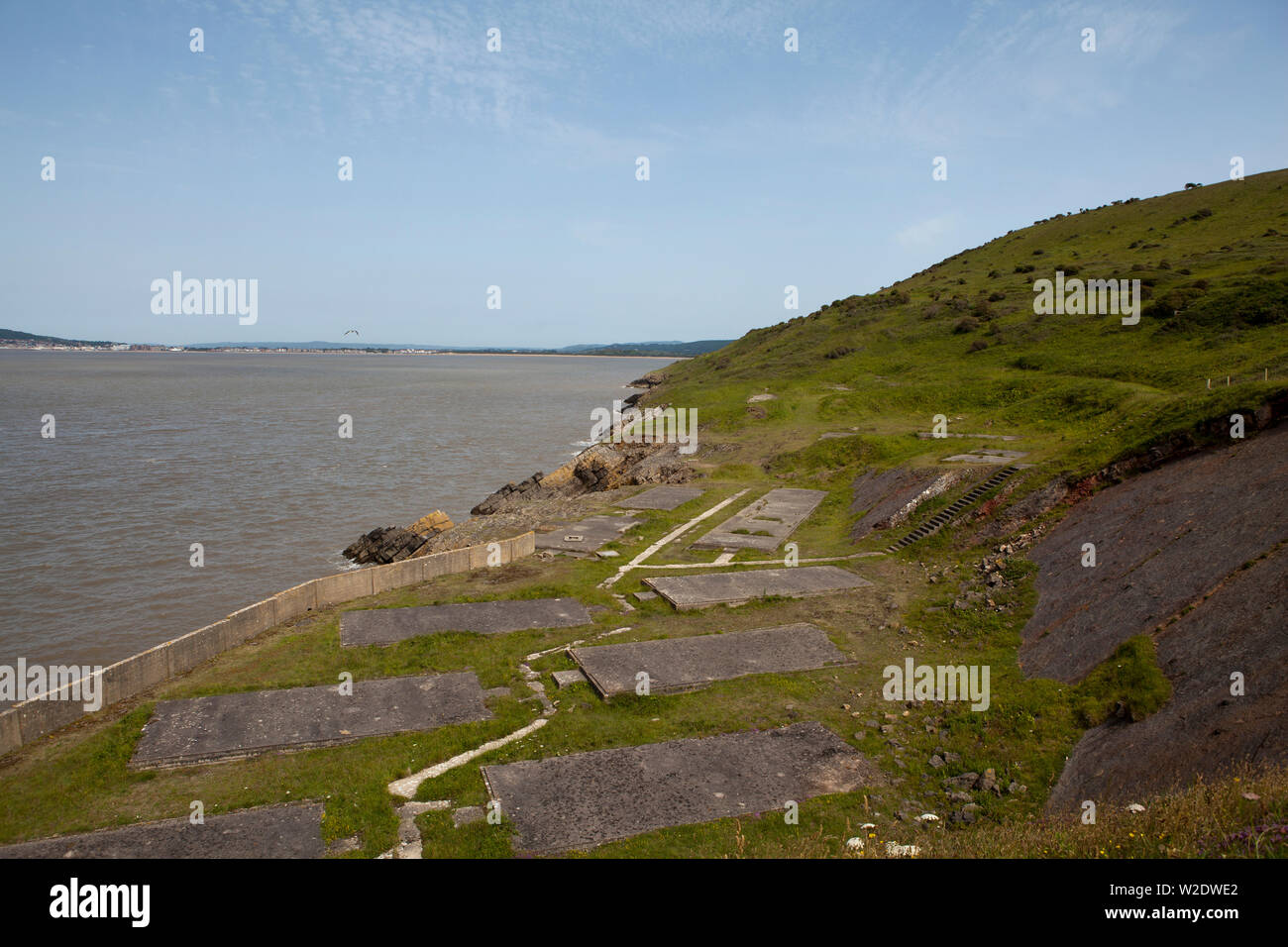 Brean Down Fort, Somerset England Stock Photo - Alamy