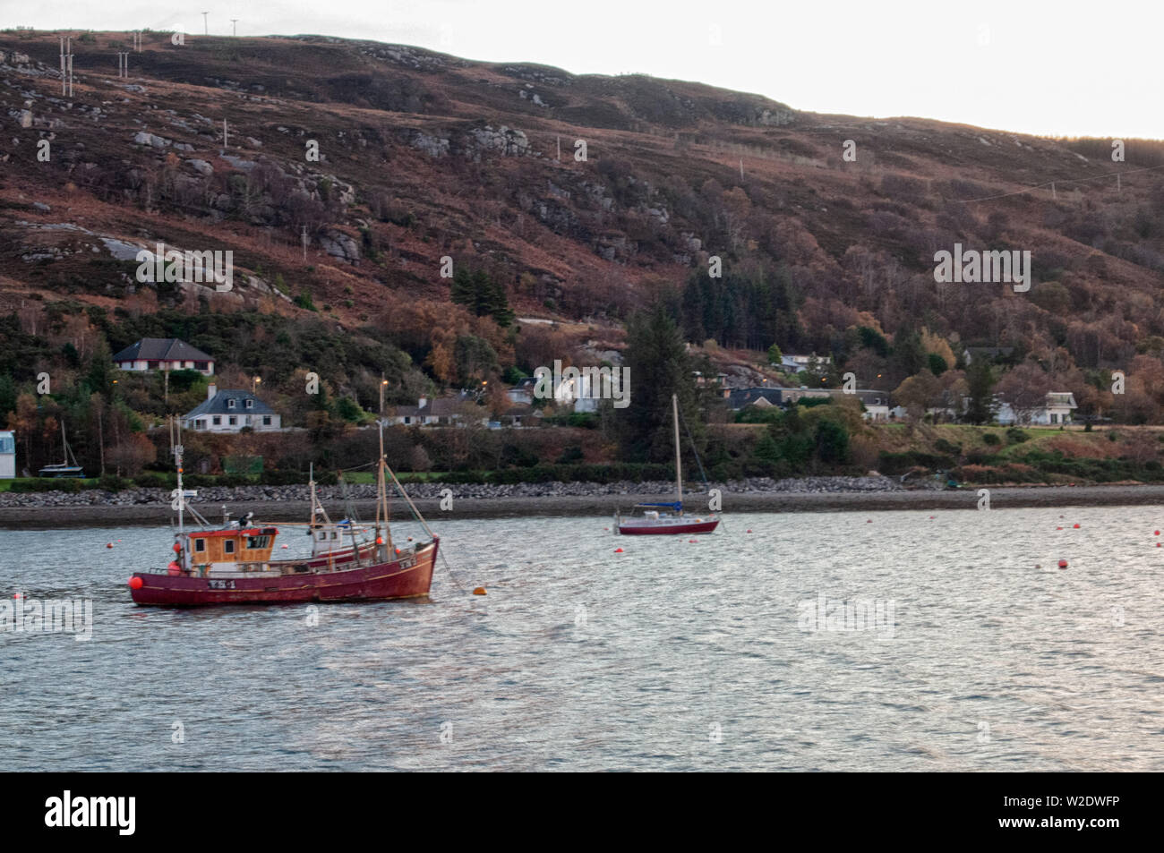Ullapool harbour in the highlands of Scotland Stock Photo - Alamy