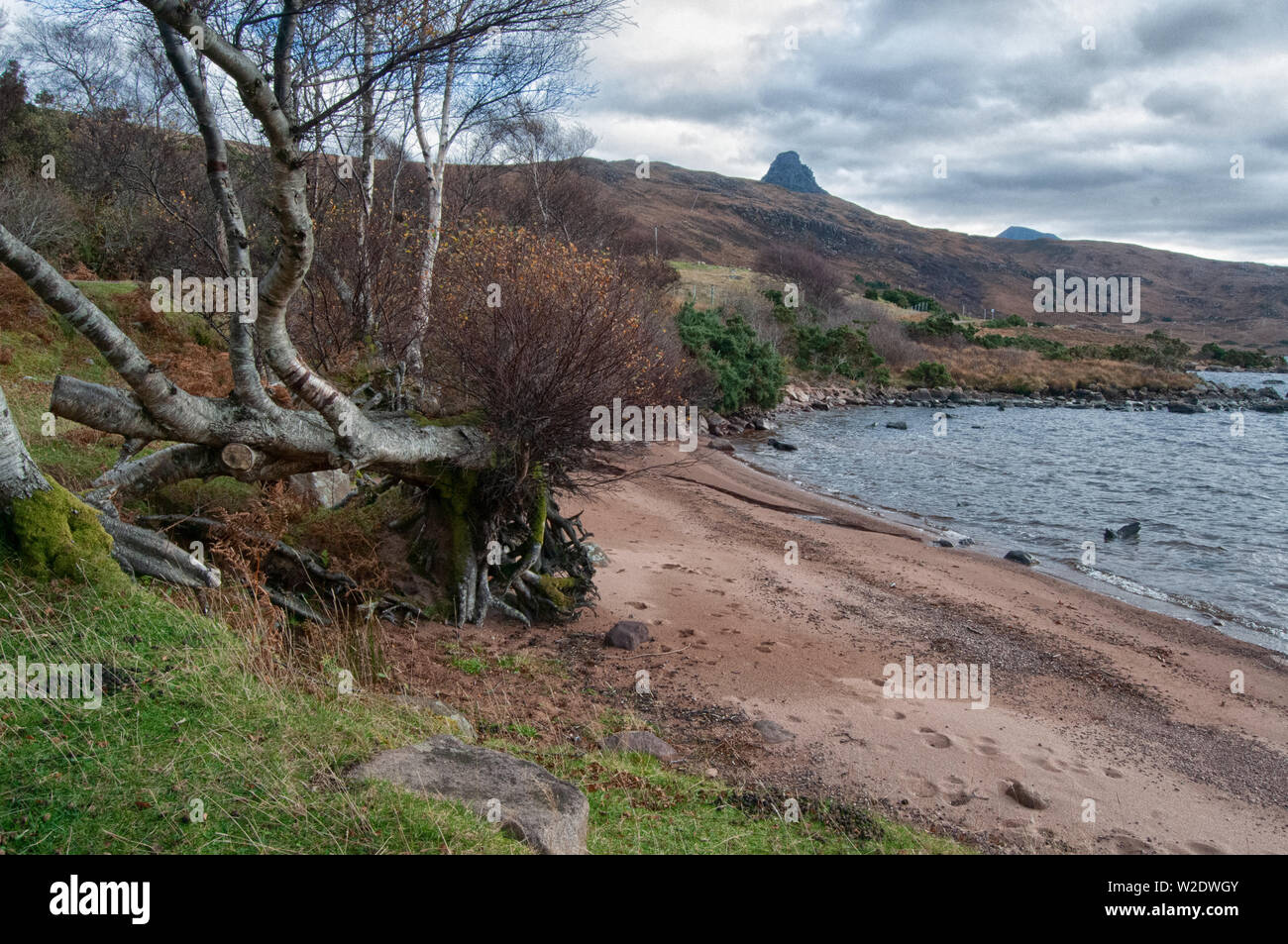Scottish highland beach Stock Photo - Alamy