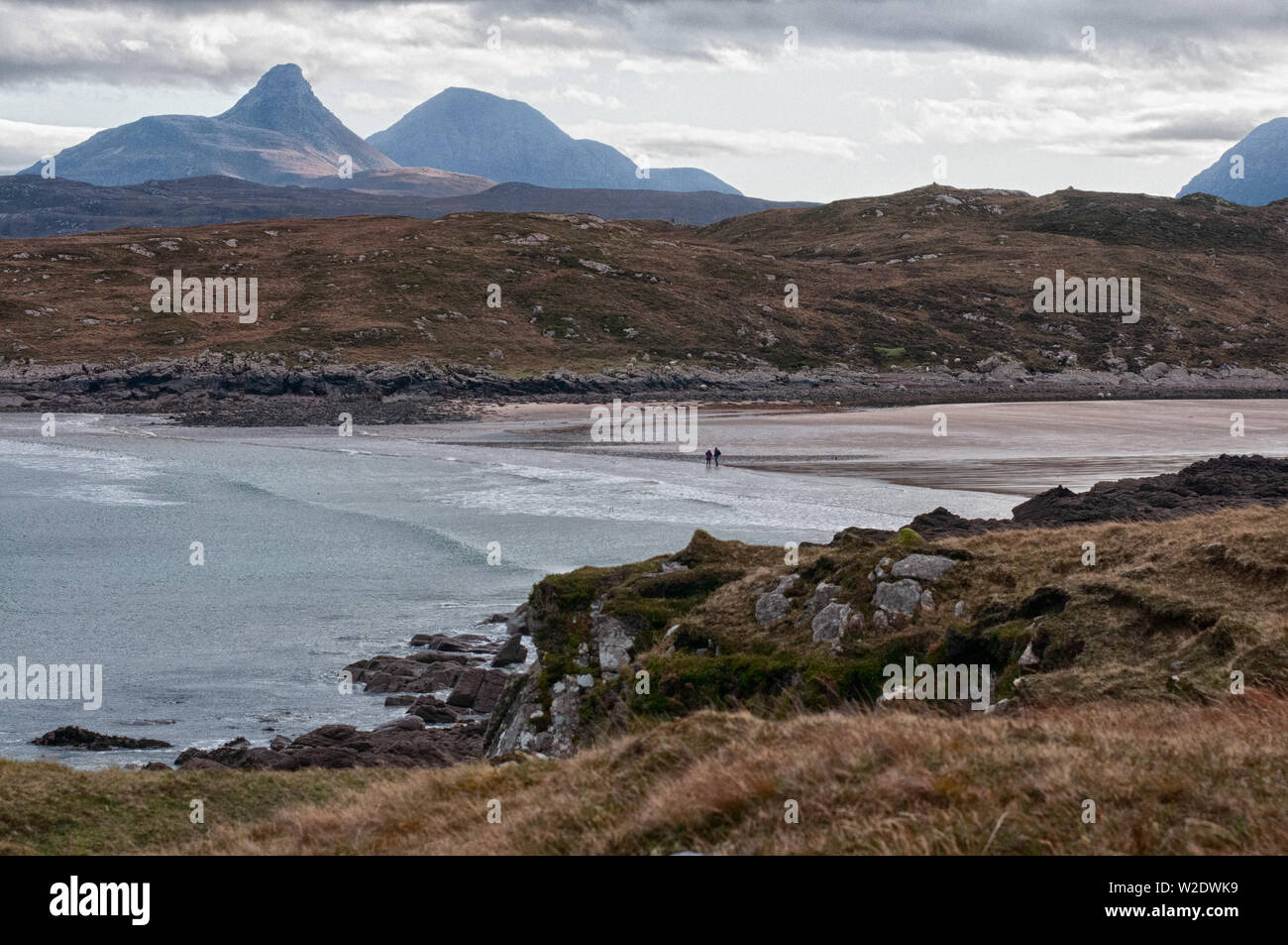 Scottish highland beach Stock Photo - Alamy