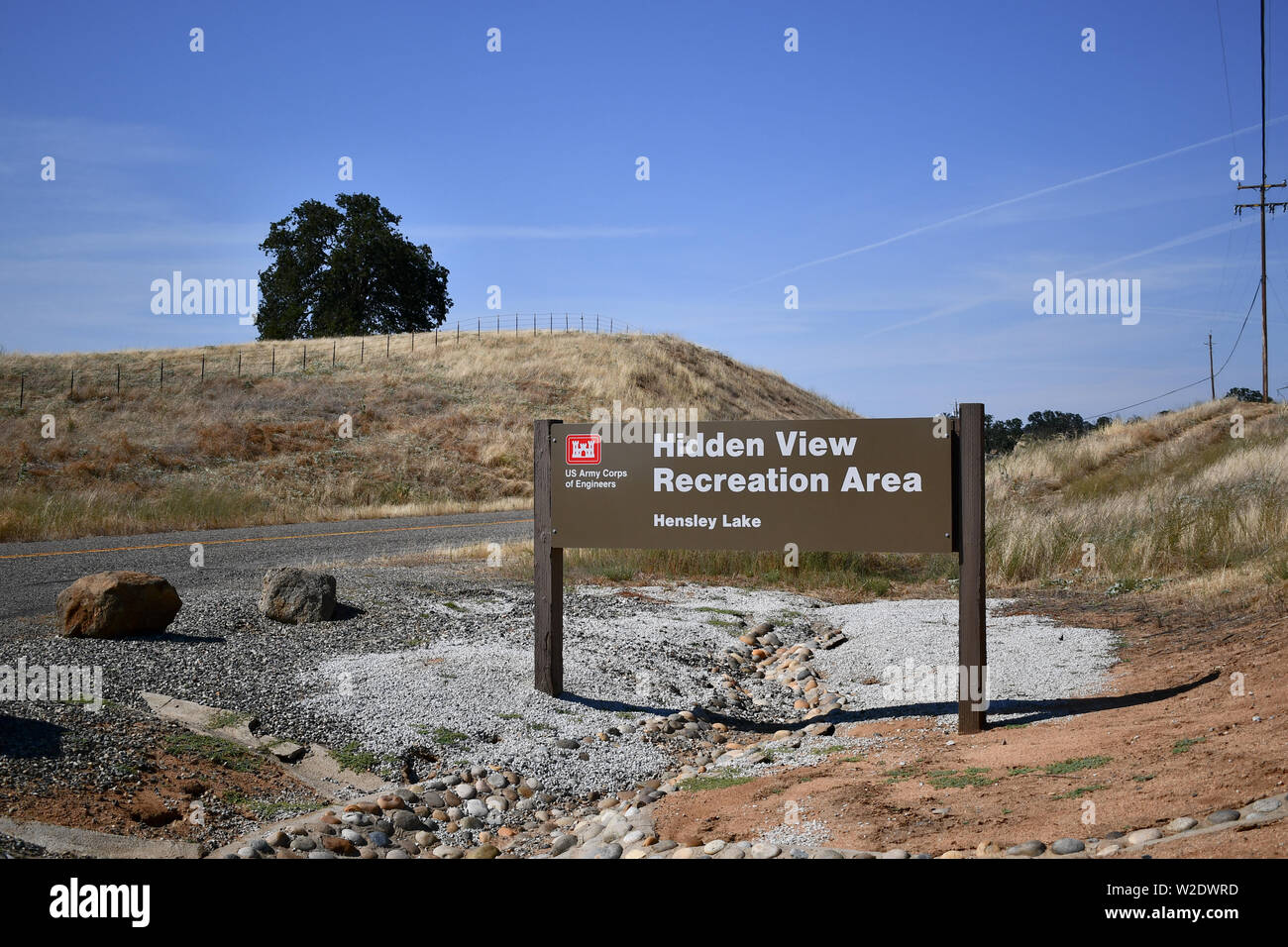 Hensley Lake Corps of Engineers Campground, Madera CA Stock Photo - Alamy