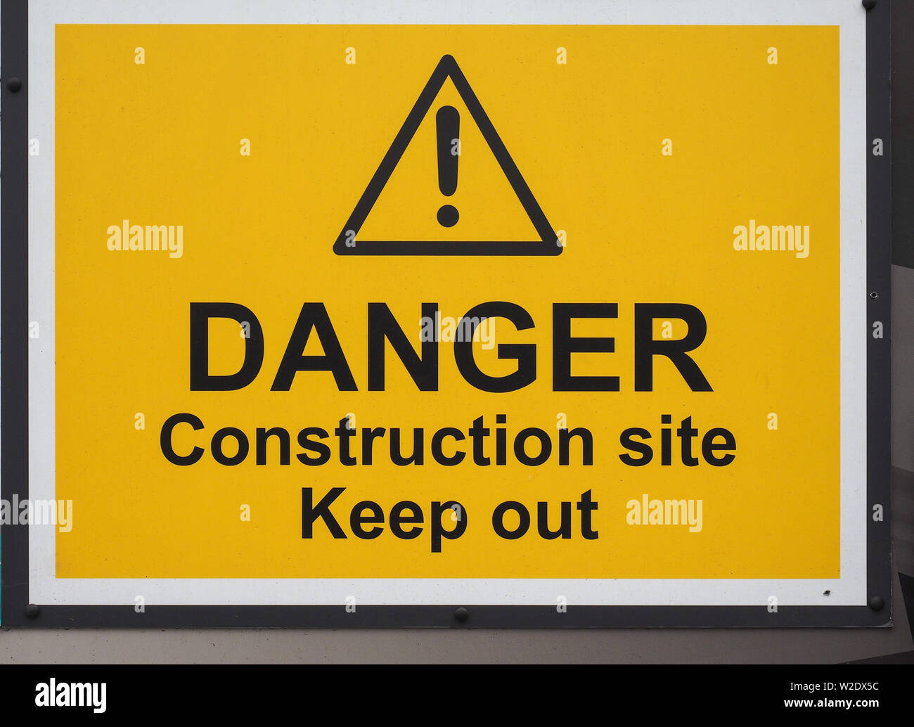 danger construction site keep out warning sign Stock Photo - Alamy danger construction site keep out warning sign Stock Photo - Alamy