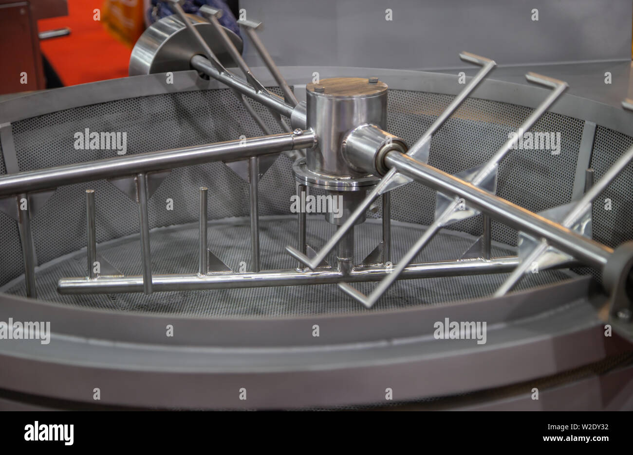 Blender machine large barrel mixing food ingredient Stock Photo - Alamy