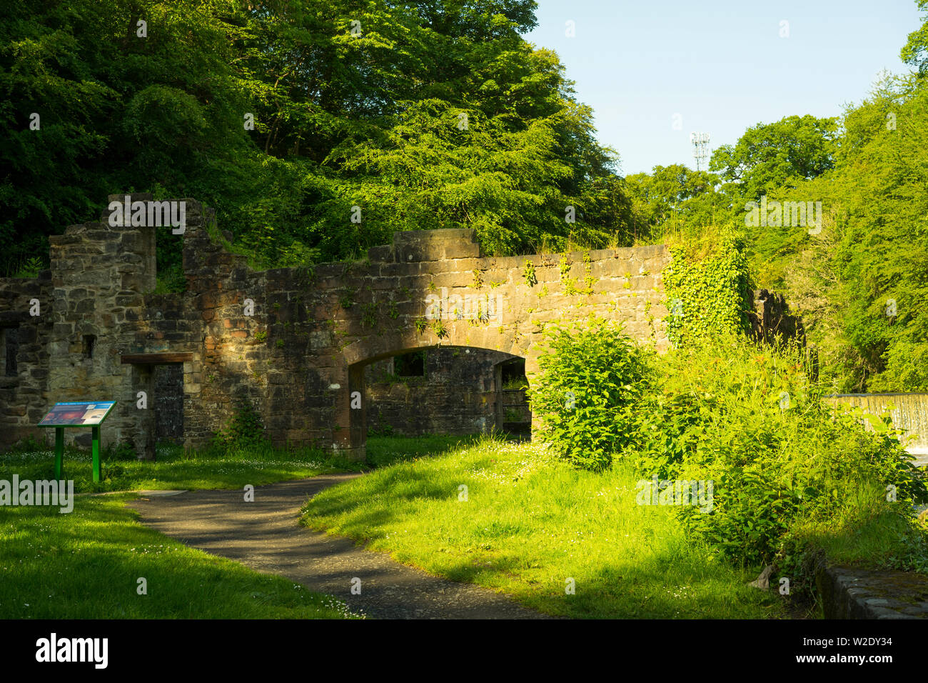 Remains Of The Fair-a-Far Mill Ruins, Cramond, Edinburgh, Scotland, UK ...