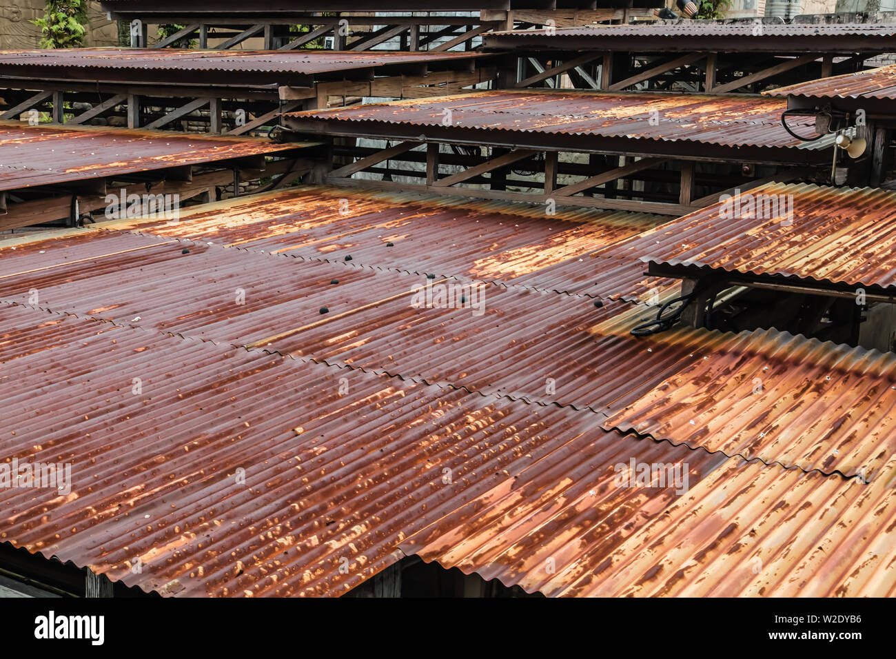 Rusty Corrugated Metal Roof Panel High Resolution Stock Photography and ...