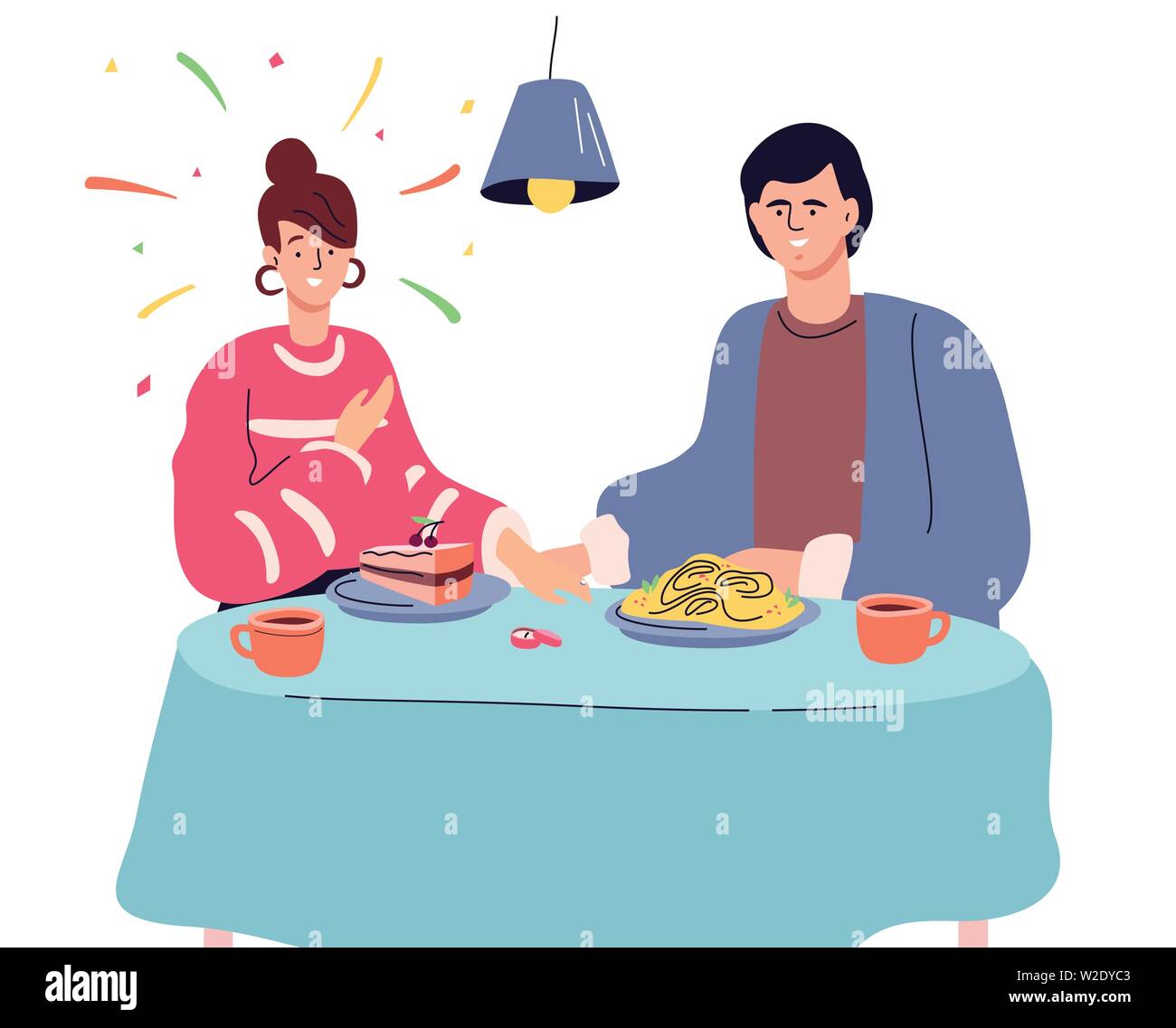 Engagement - modern colorful flat design style illustration Stock Vector Image & Art - Alamy