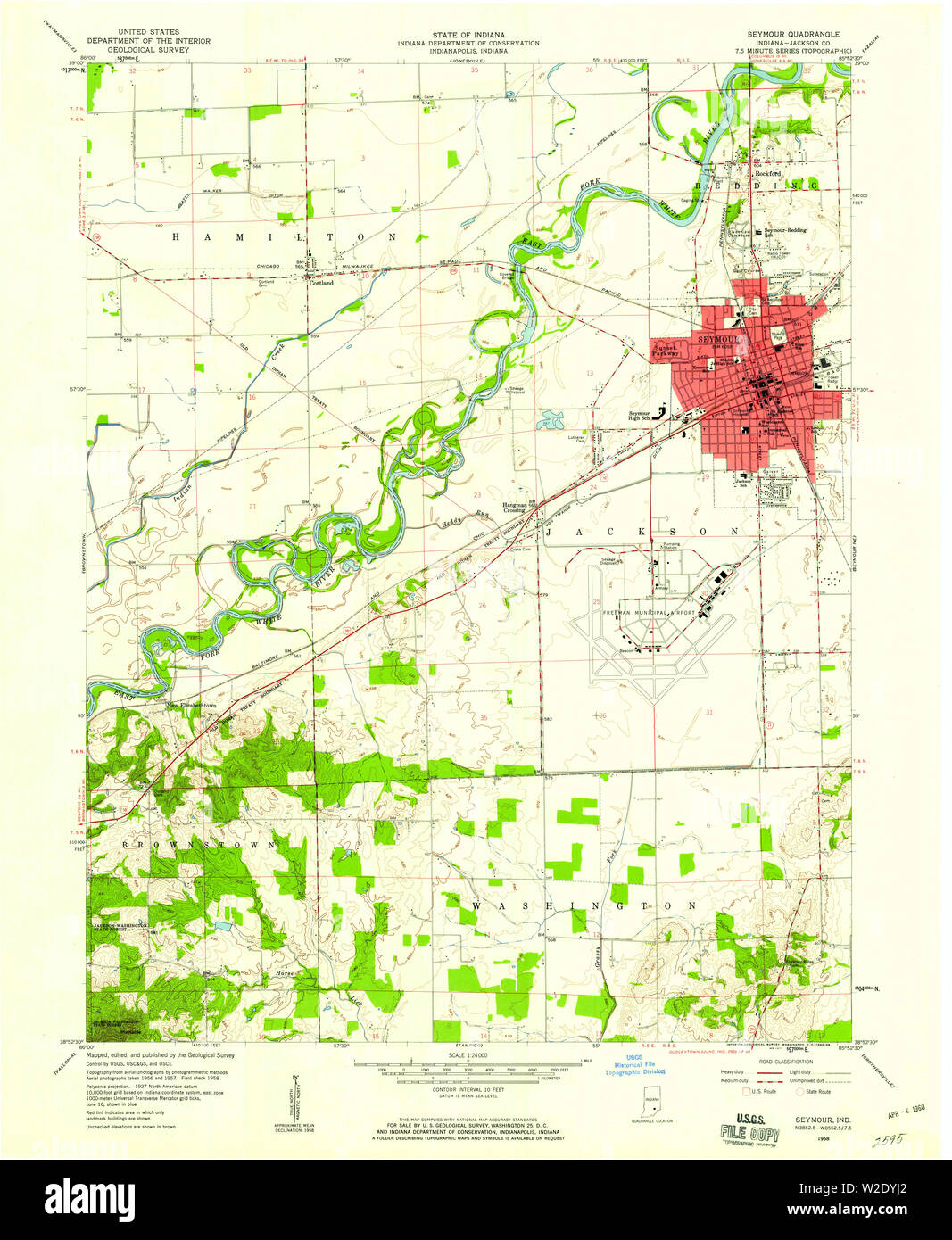 Seymour Indiana Zoning Map