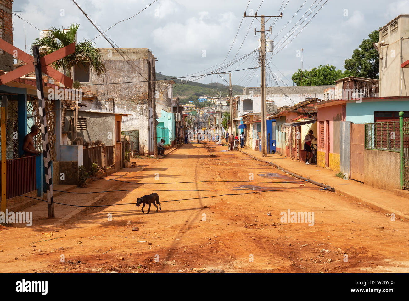 Trinidad, Cuba - June 08, 2019: Street View of a small Cuban Town ...