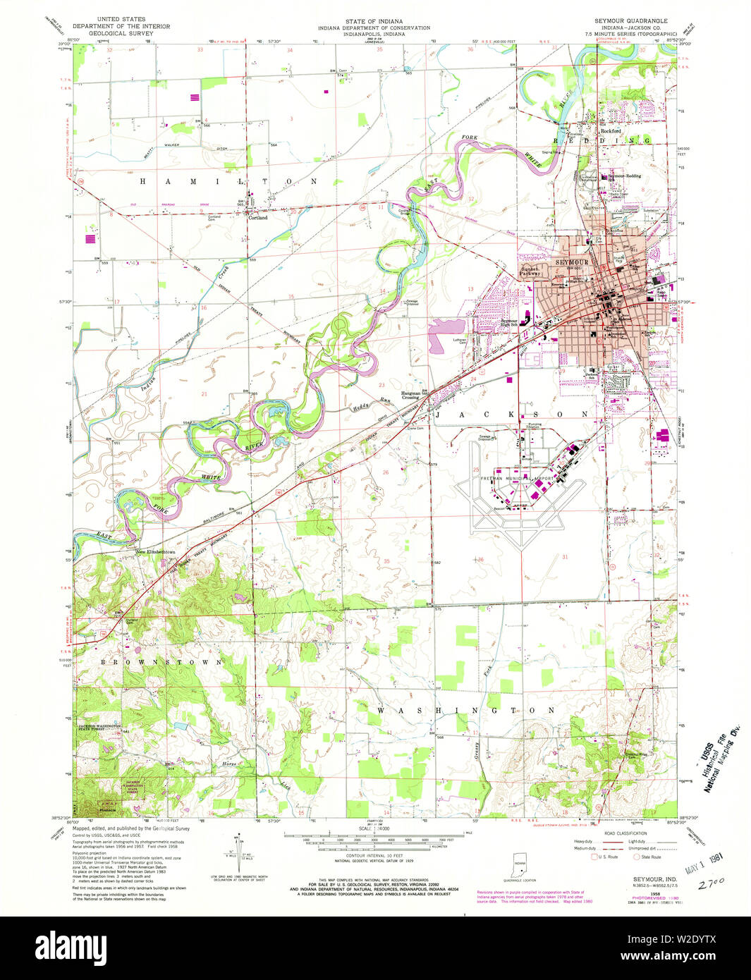 Seymour Indiana Zoning Map