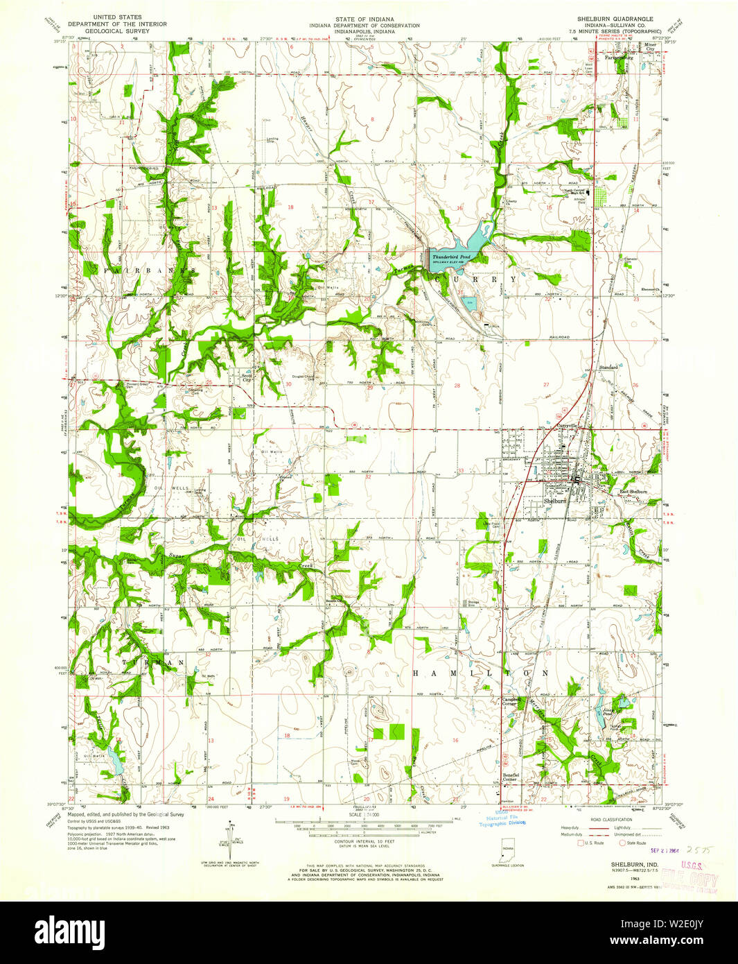 Map of shelburn hi-res stock photography and images - Alamy