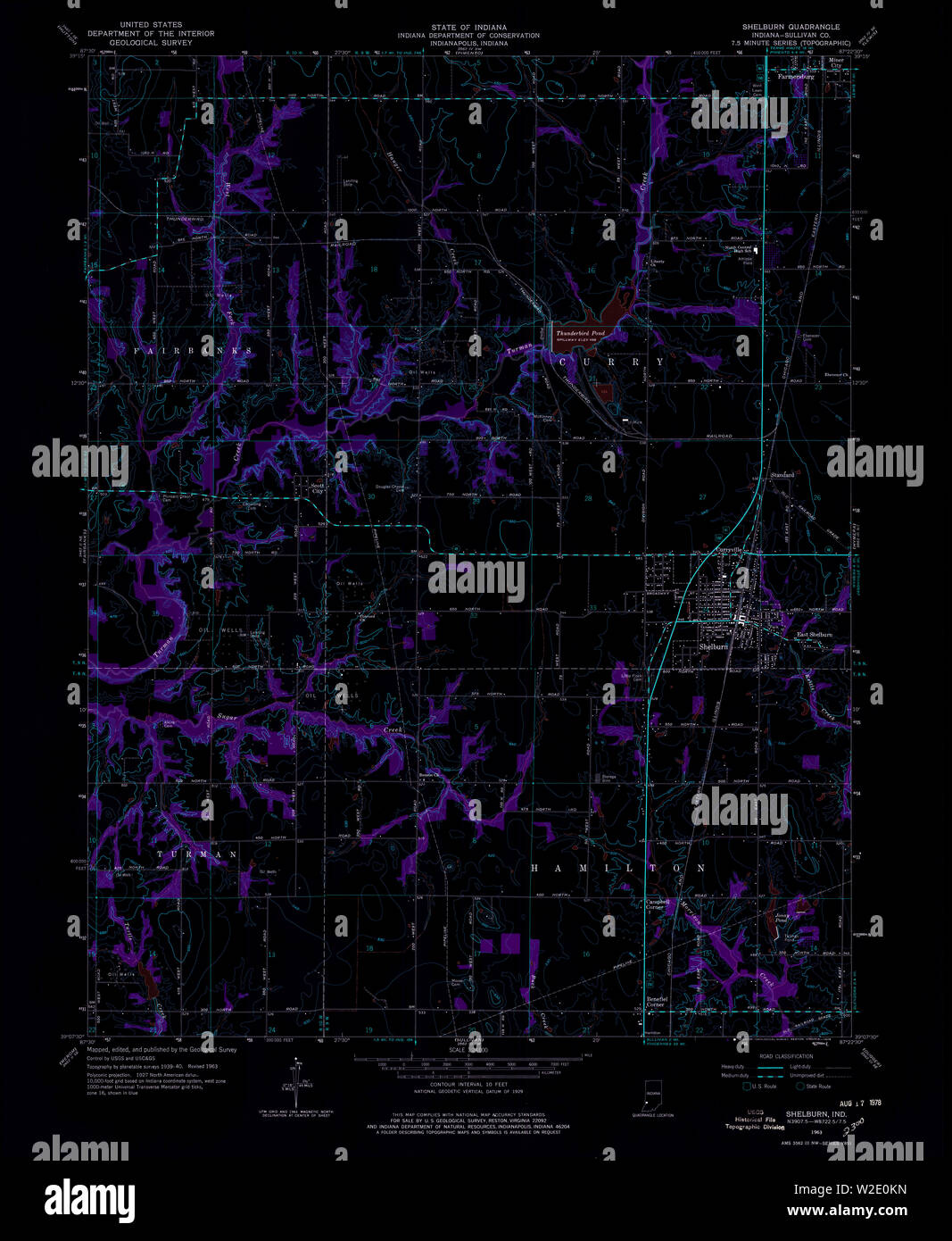 Map of shelburn hi-res stock photography and images - Alamy