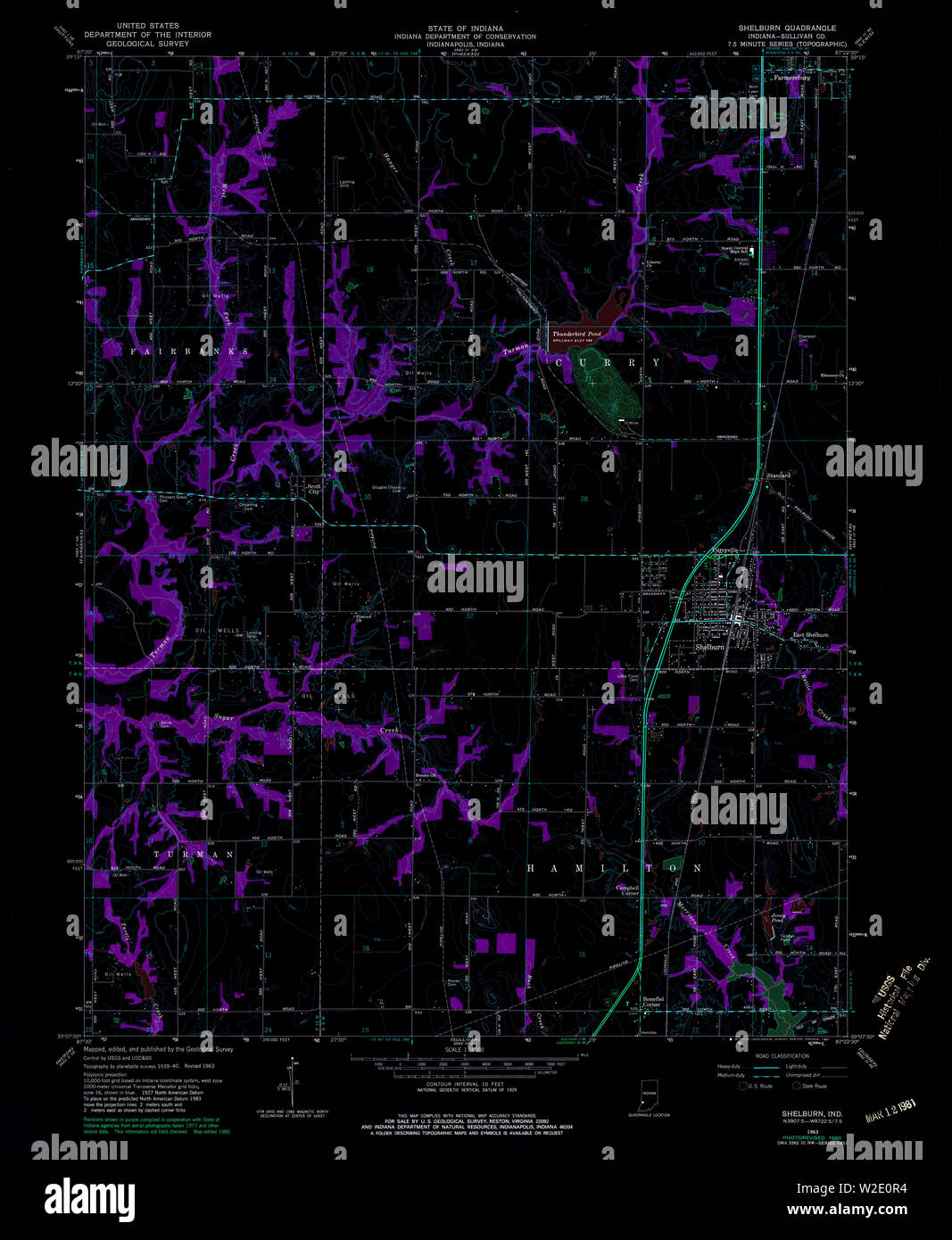 Map of shelburn hi-res stock photography and images - Alamy