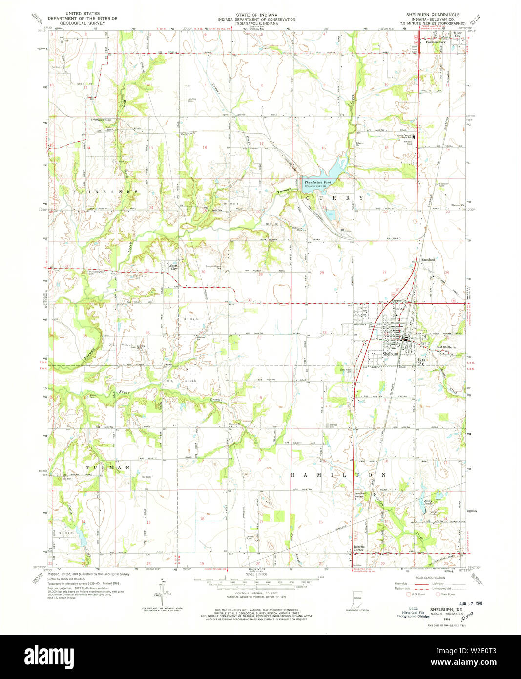 Map of shelburn hi-res stock photography and images - Alamy