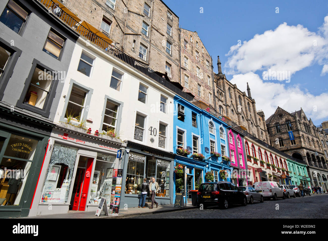 Colourful buildings edinburgh hi-res stock photography and images - Alamy