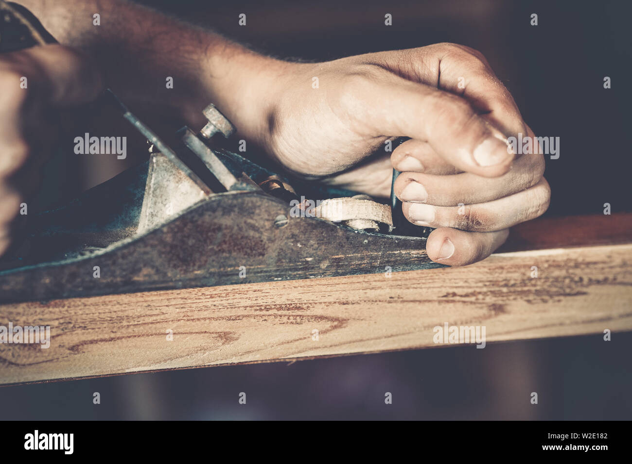 Male carpenter work close hi-res stock photography and images - Alamy